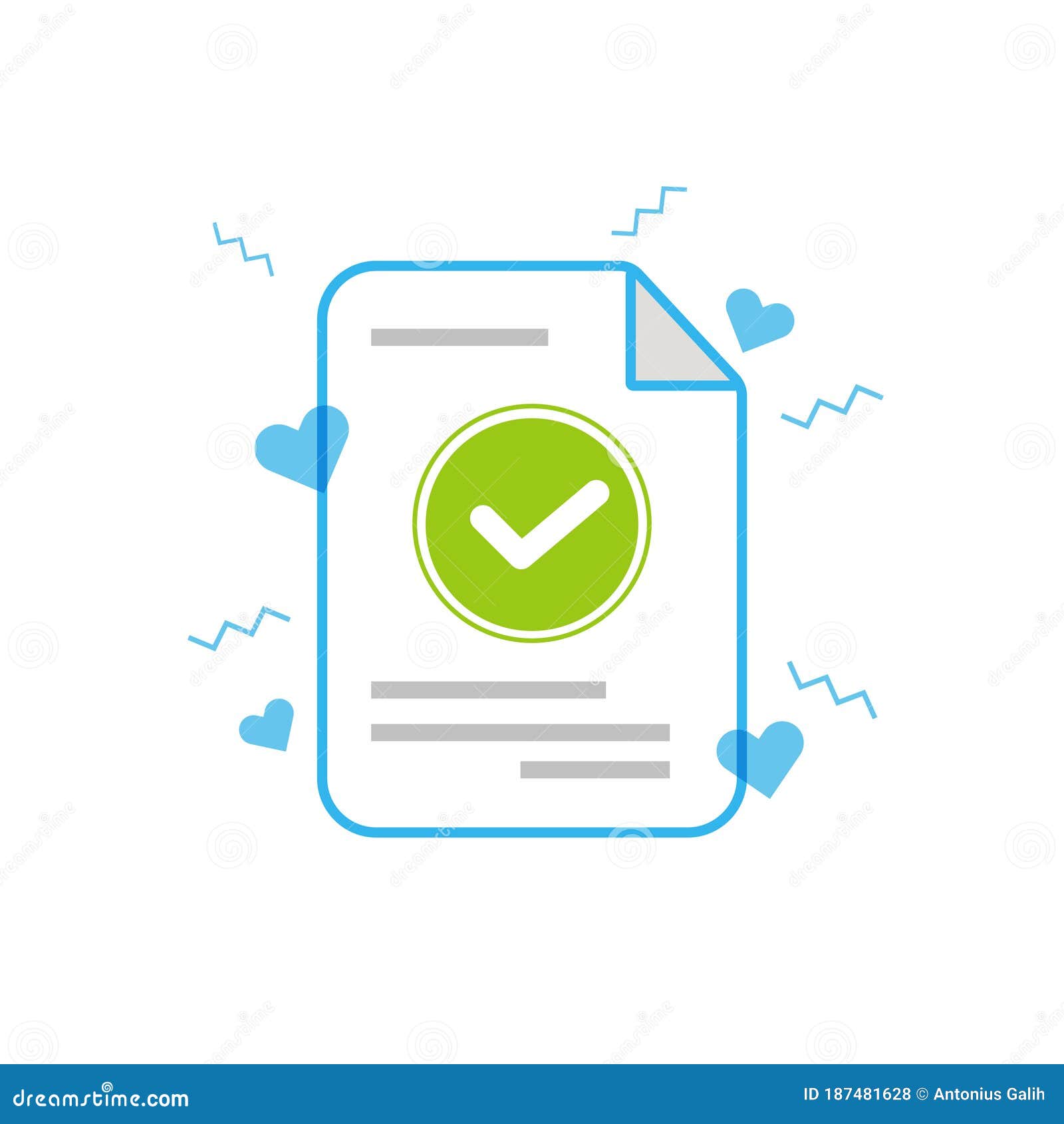 File, Linear Style Sign with Check Mark Inside it for Mobile Concept ...