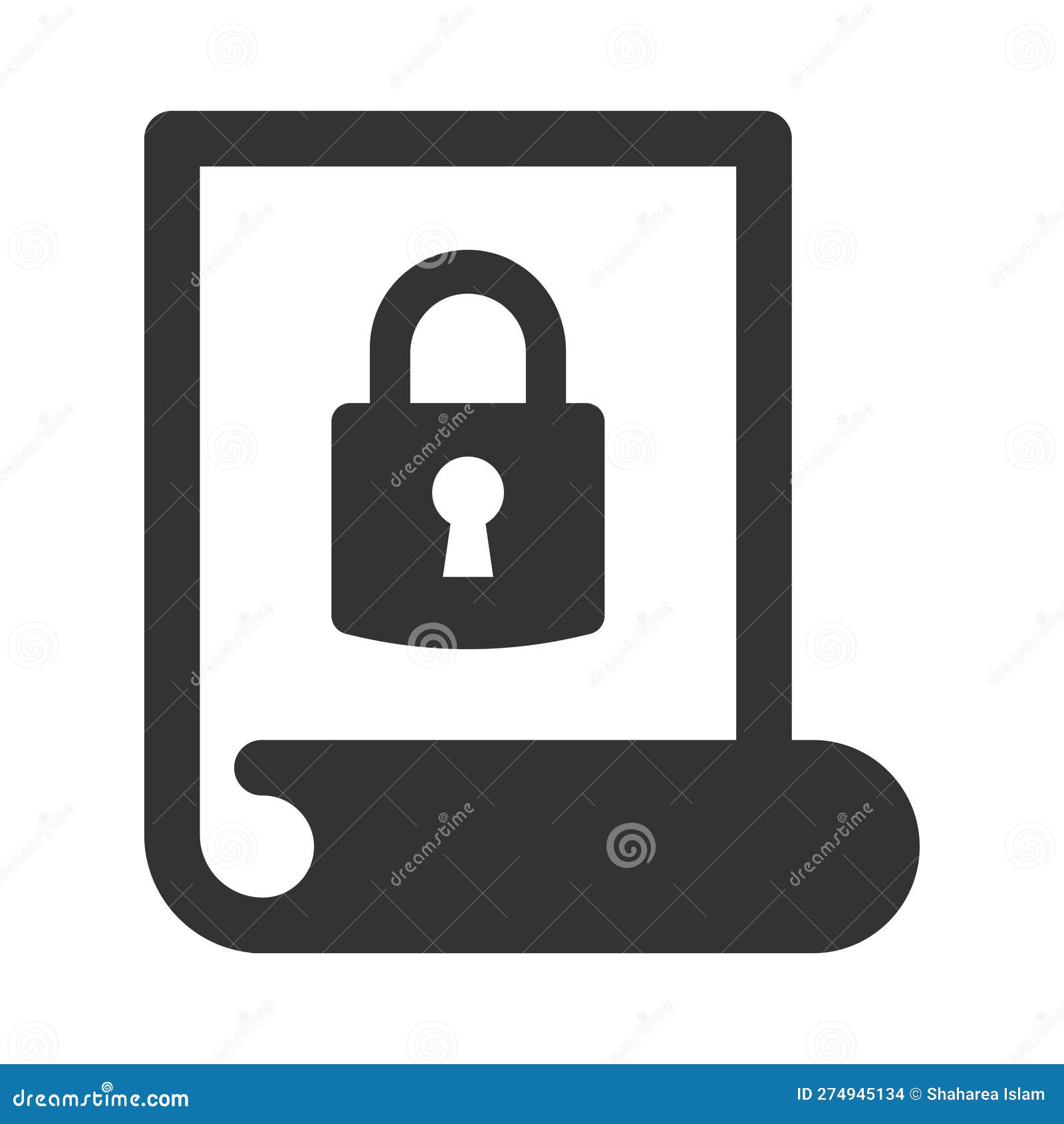 File lock icon stock vector. Illustration of protect - 274945134