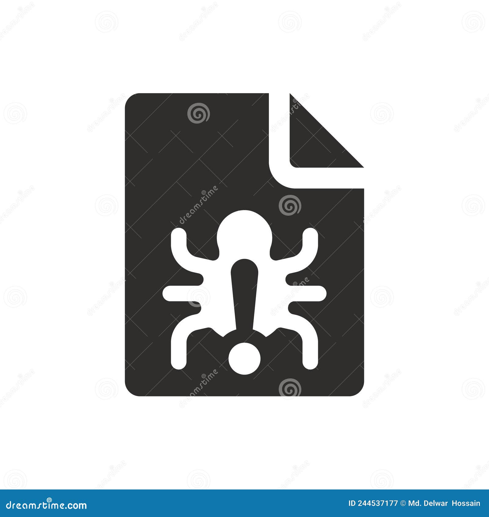 File malware icon stock vector. Illustration of code - 244537177