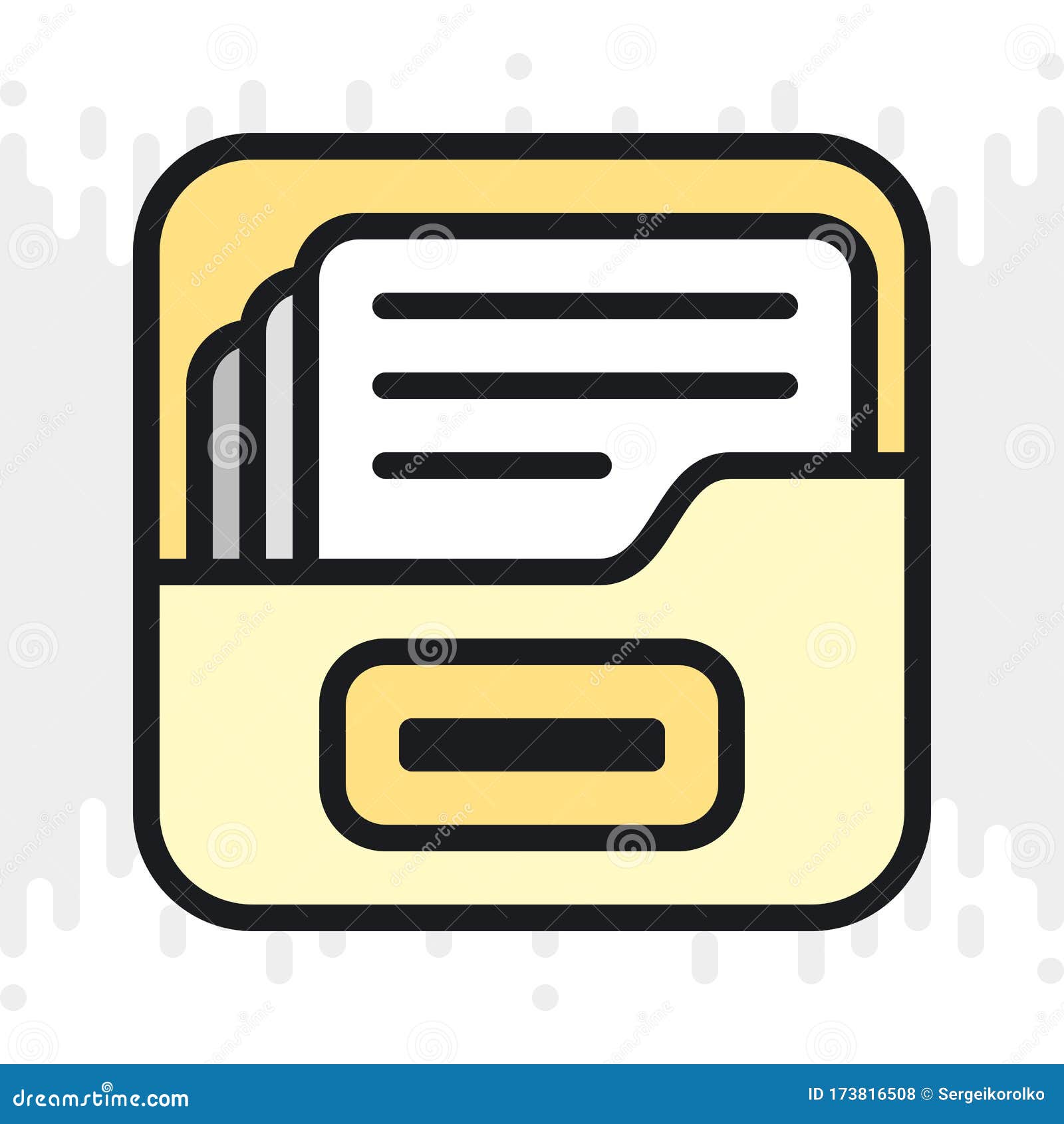 File Manager or File Browser App Icon for Smartphone, Tablet, Laptop or ...