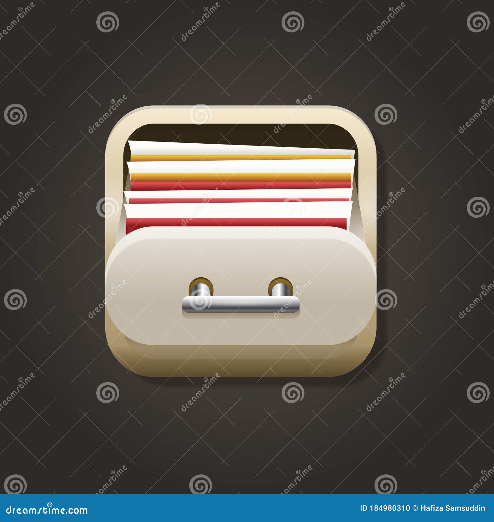 File Manager Icon. Vector Illustration Decorative Design Stock ...