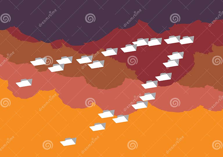 File migration stock vector. Illustration of cloud, migration - 29436212