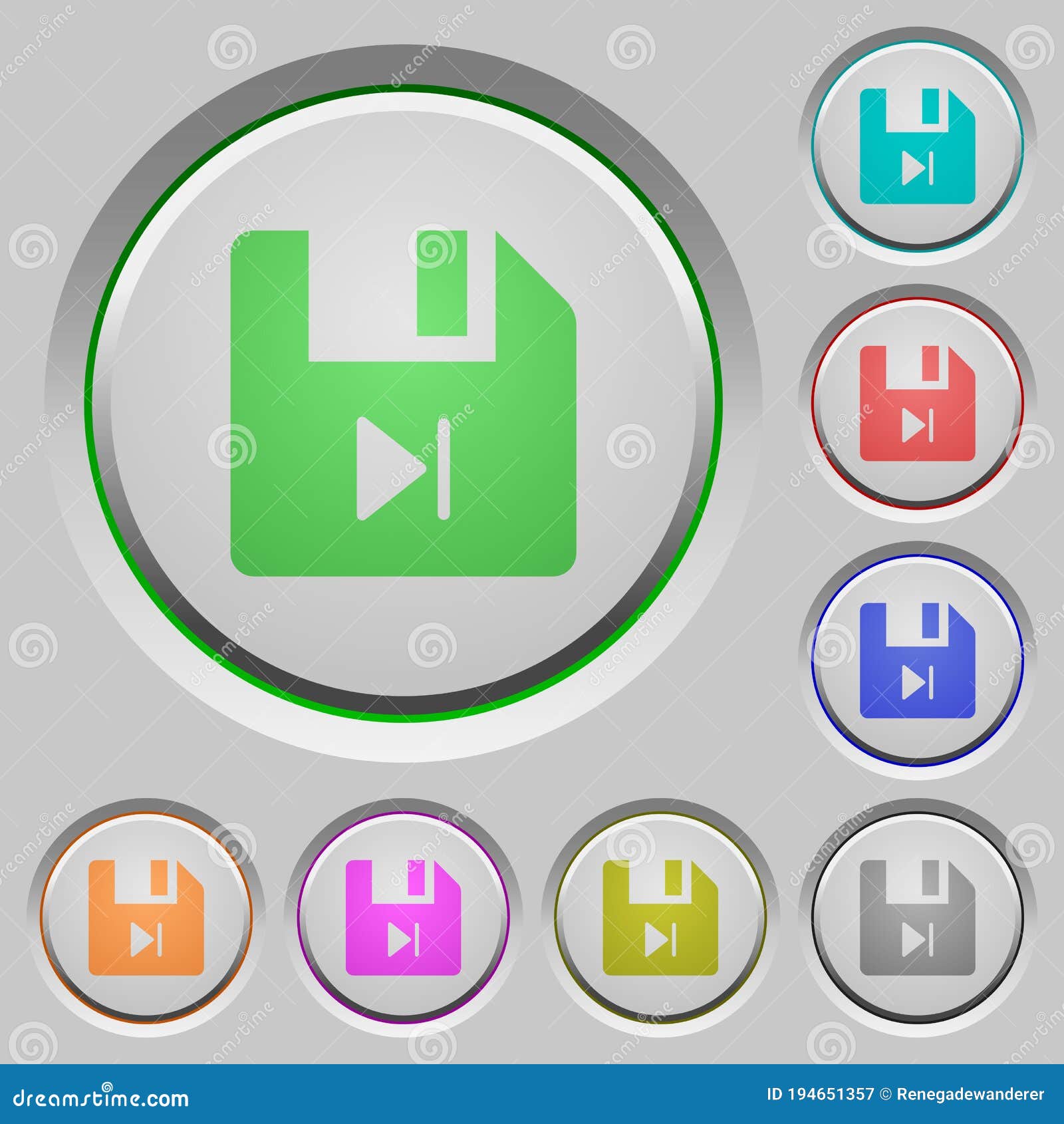 File next push buttons stock vector. Illustration of information ...