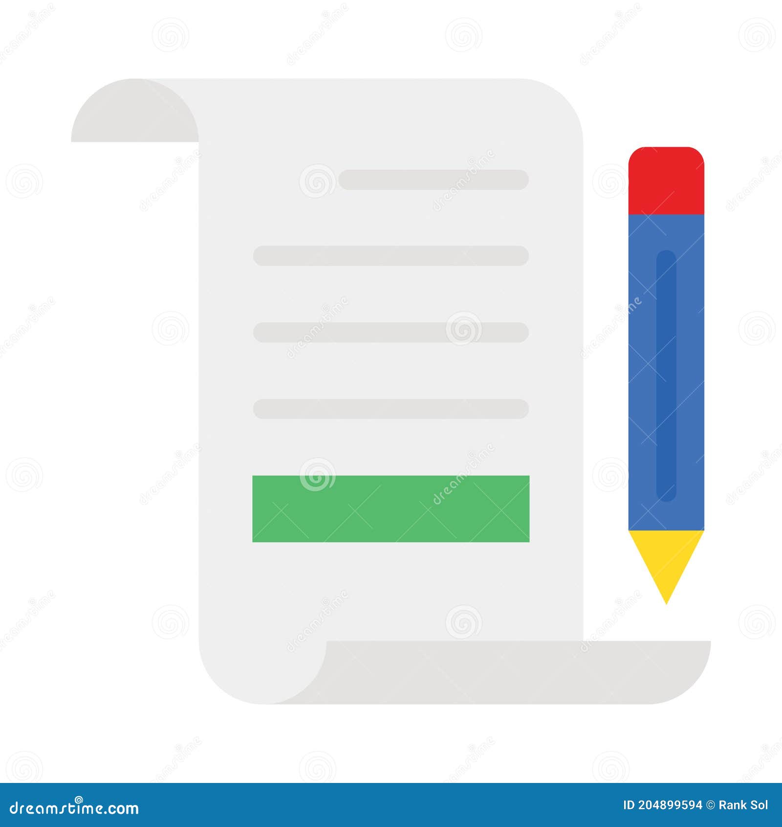 File, Notes Vector Icon Which Can Easily Modify Stock Illustration ...