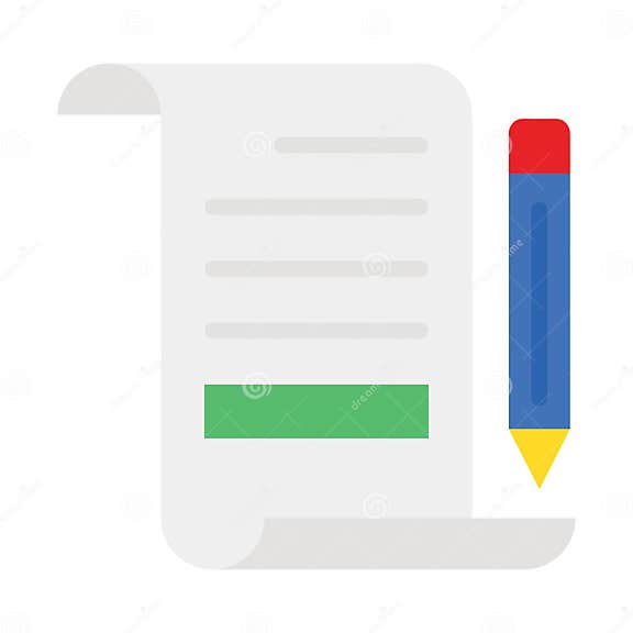 File, Notes Vector Icon Which Can Easily Modify Stock Illustration ...