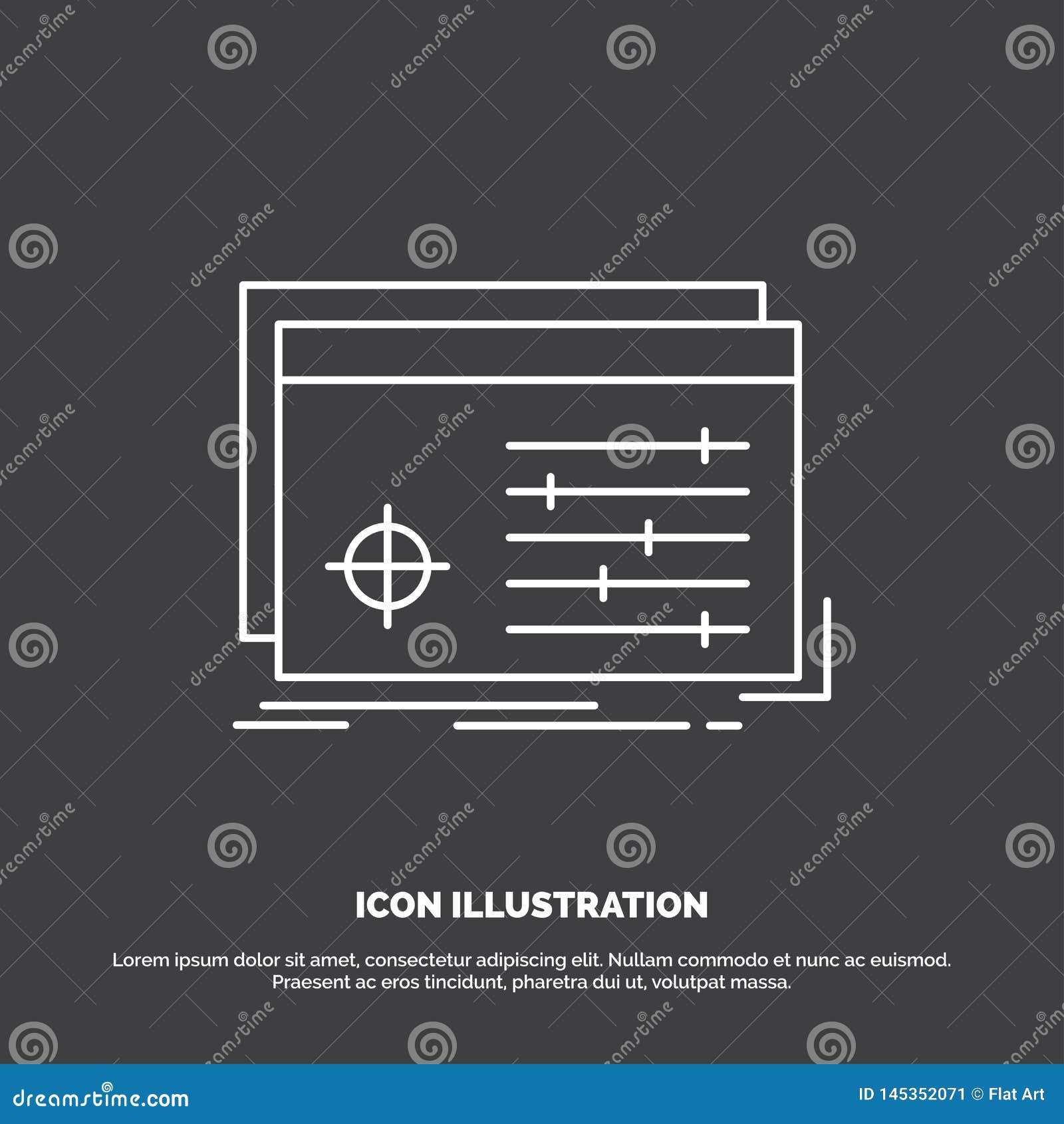 File Object Processing Settings Software Icon Line Vector Symbol For Ui And Ux Website Or
