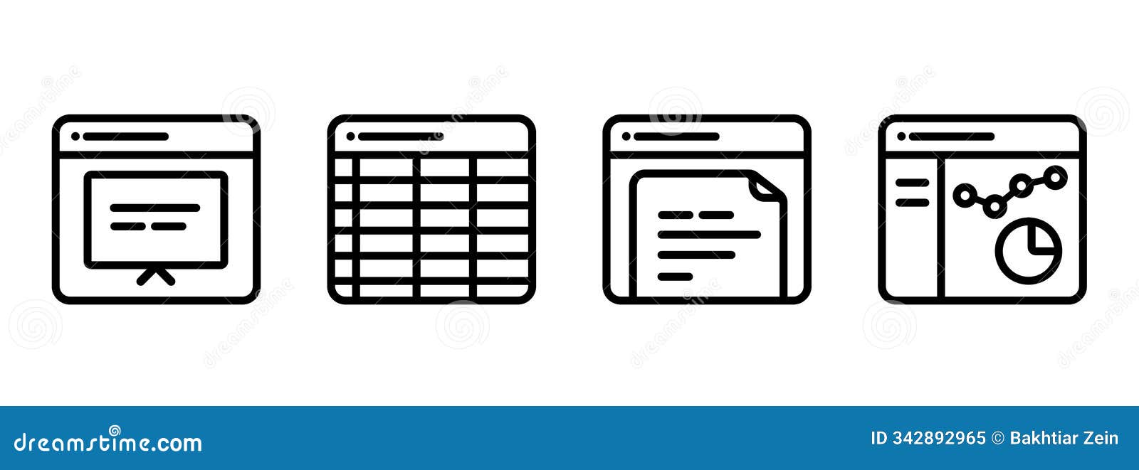 Document, Spreadsheet Table Icon. Signs And Symbols Can Be Used For Web ...