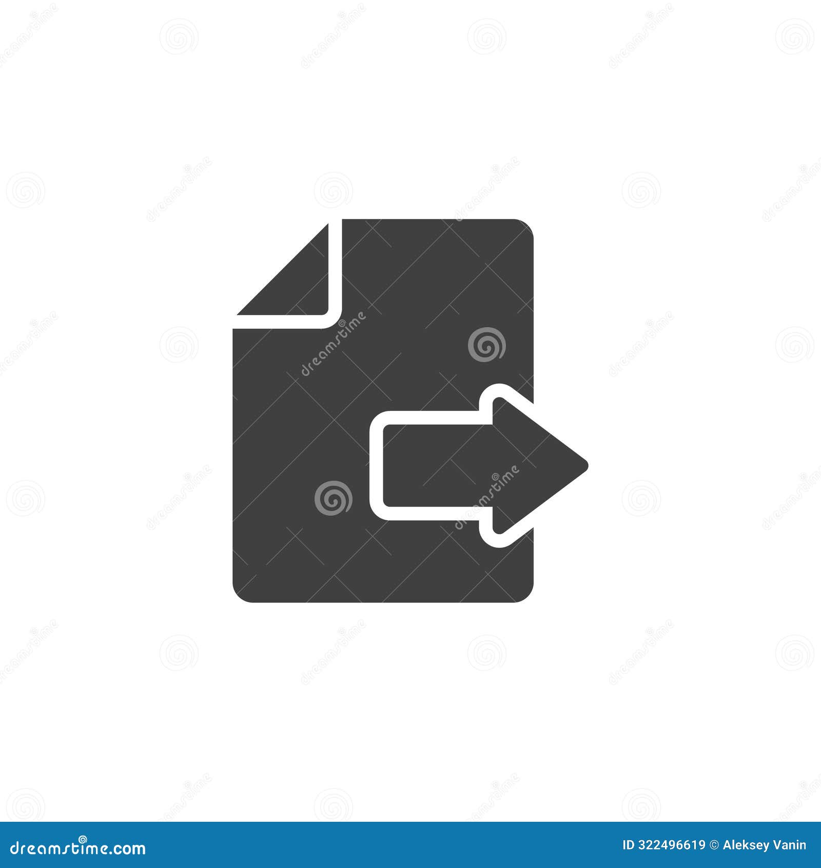 File With An Outward Arrow Vector Icon | CartoonDealer.com #322496619