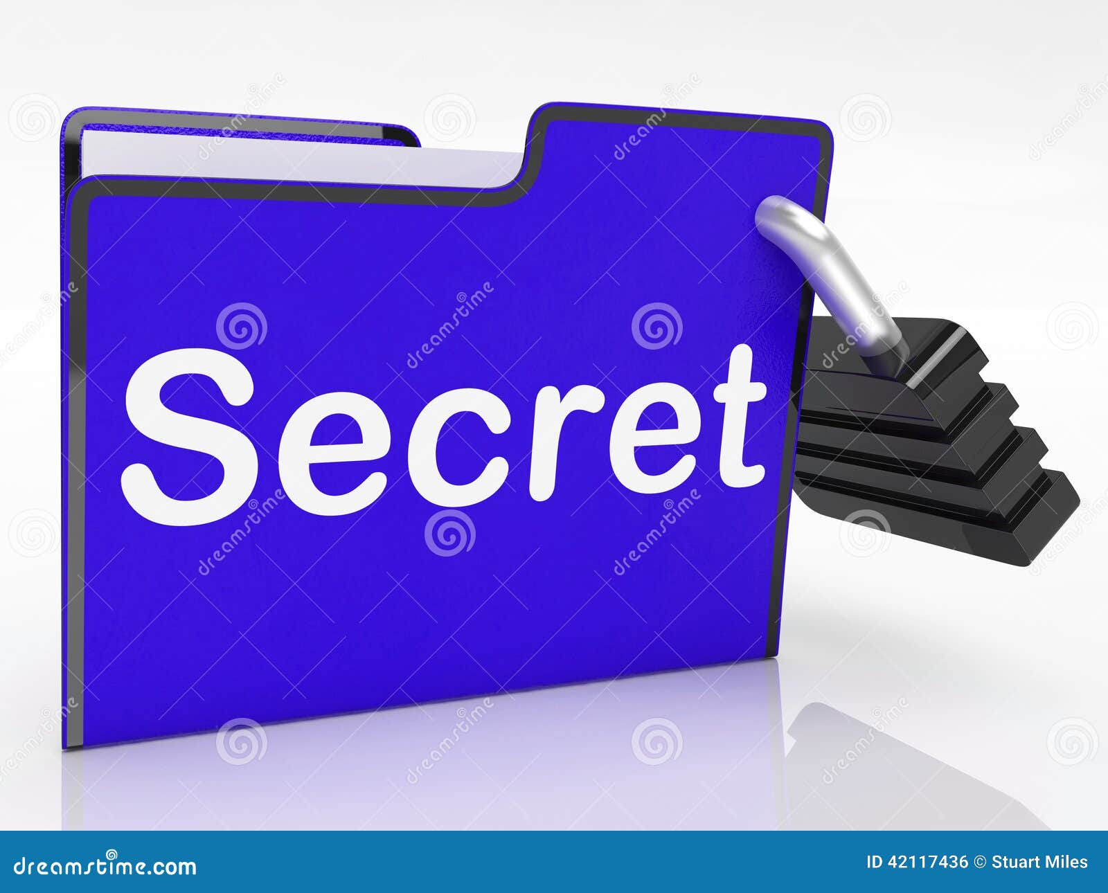 File with Padlock Shows Security Stock Illustration - Illustration of ...