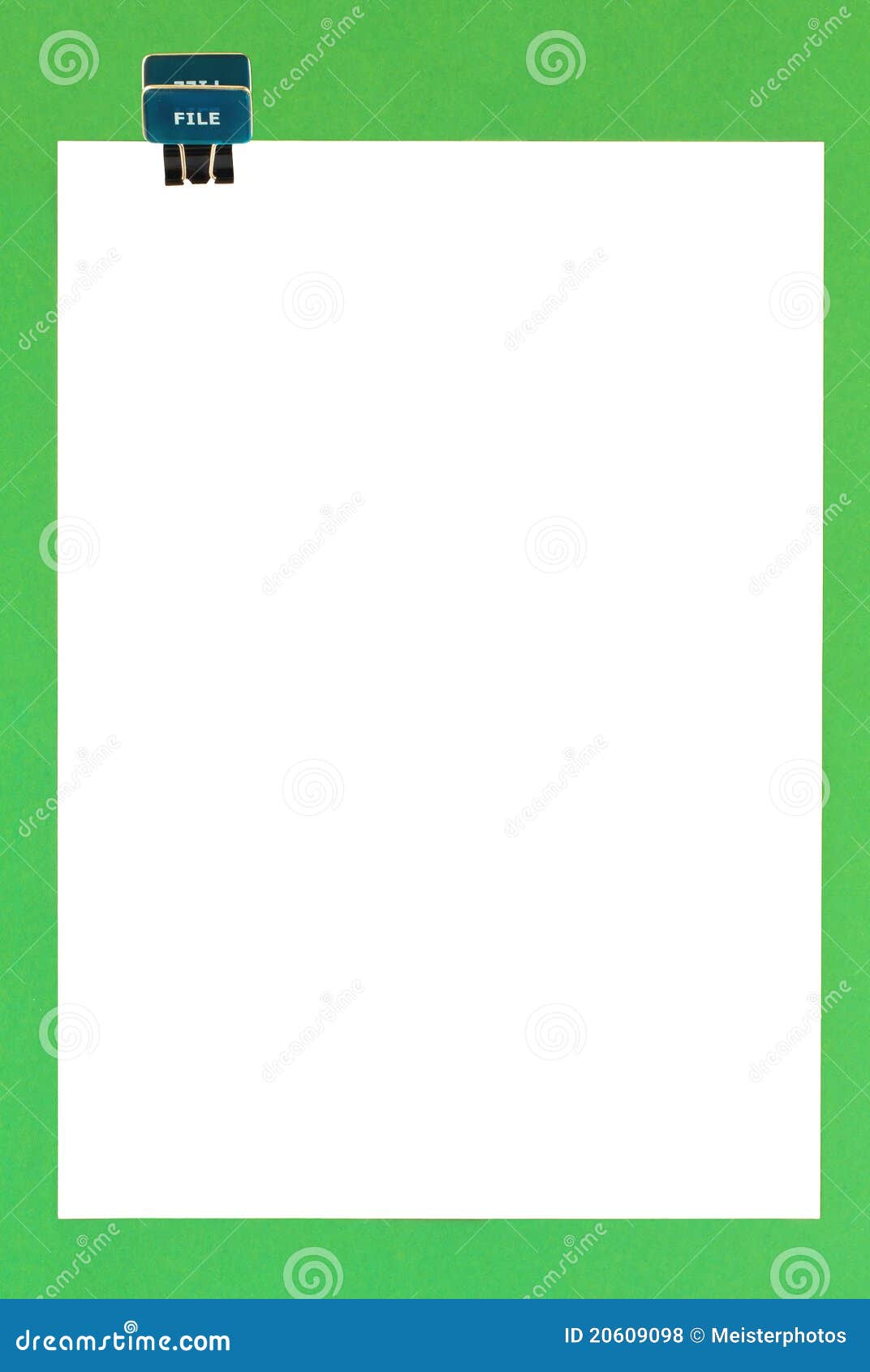 File Paper Clip and A4 Blank A4 Copy Paper Stock Photo - Image of blank ...