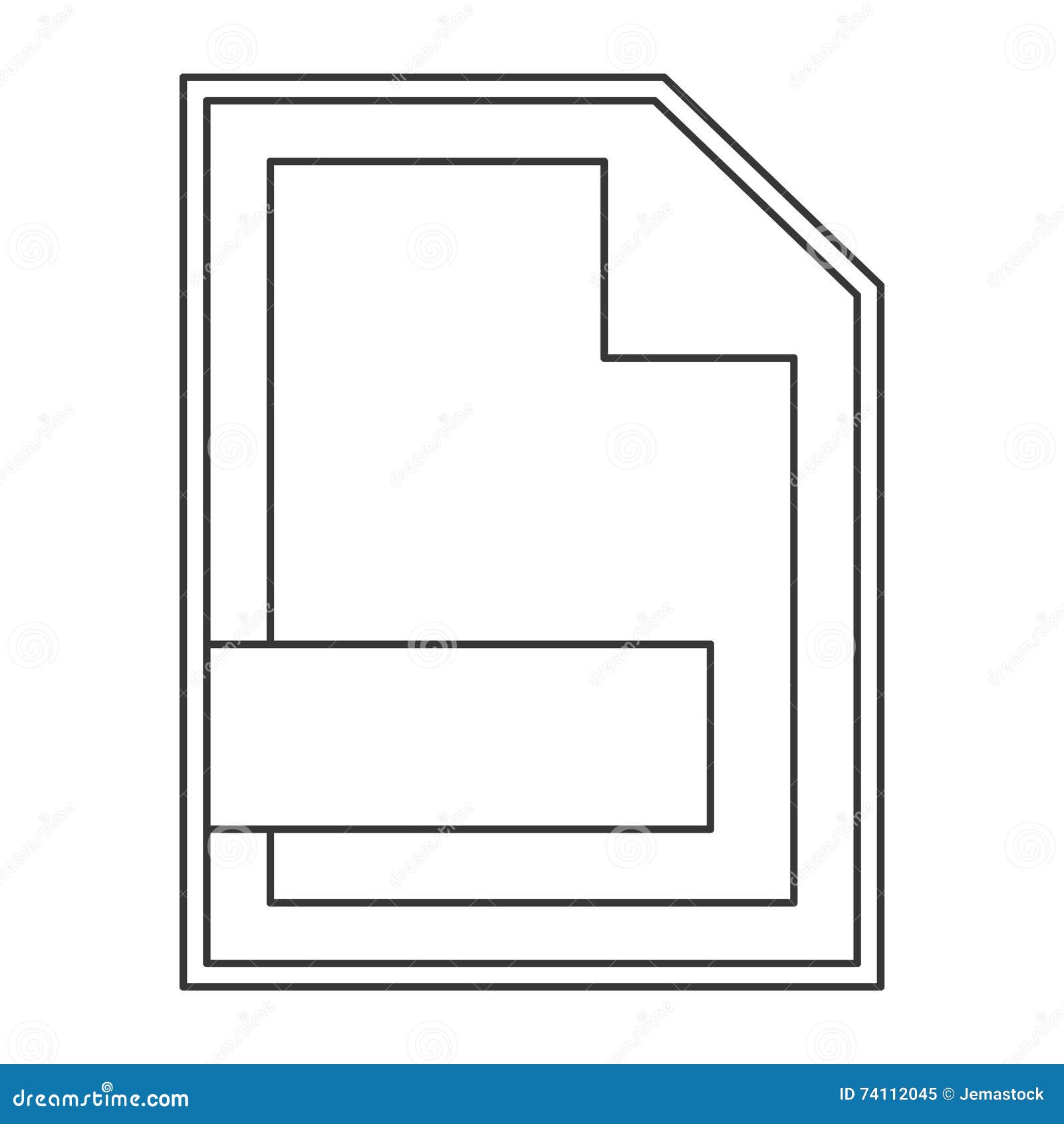 File paper flat icon stock illustration. Illustration of icon - 74112045