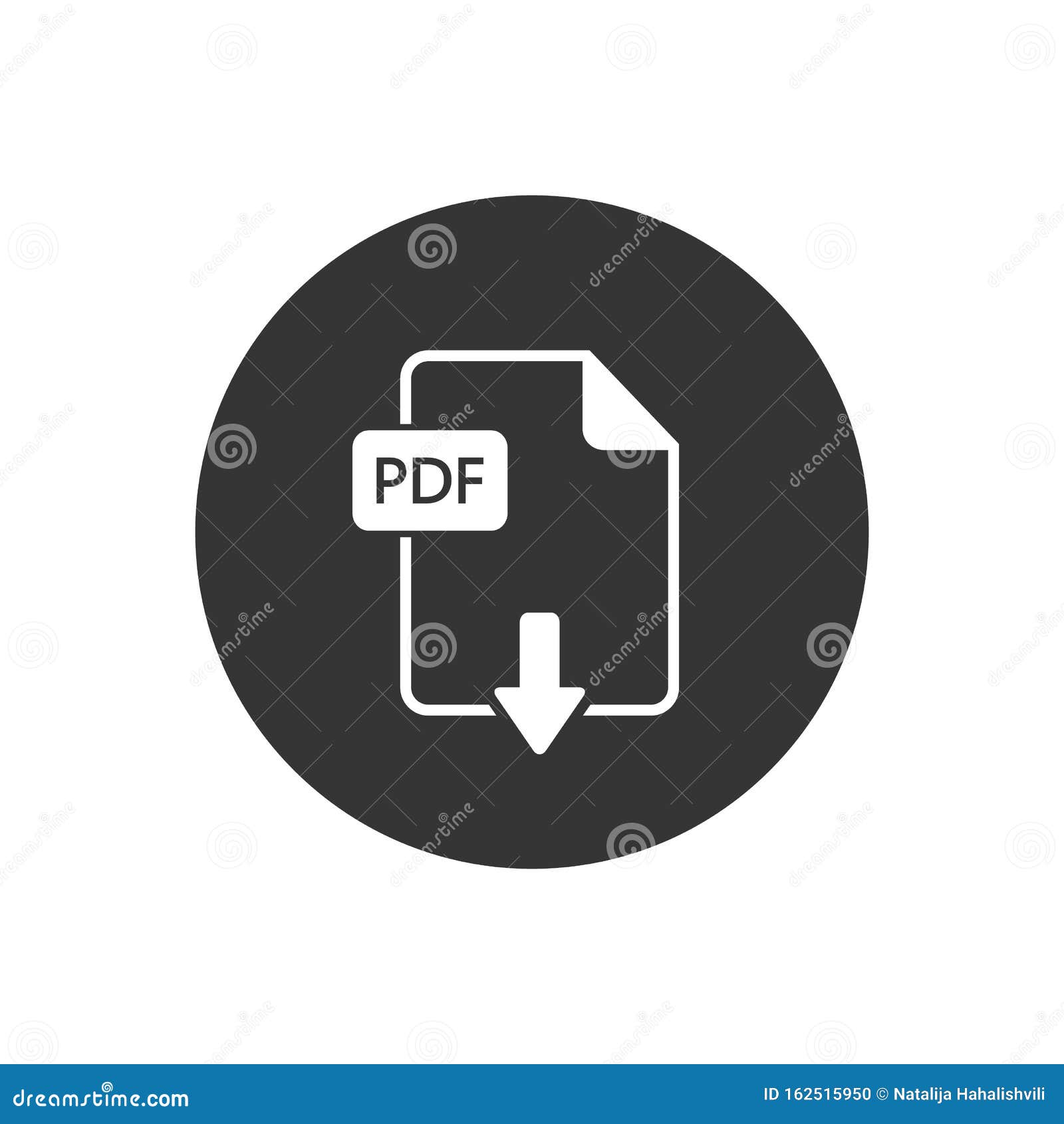File PDF Icon. Vector Illustration Flat Style Stock Vector ...