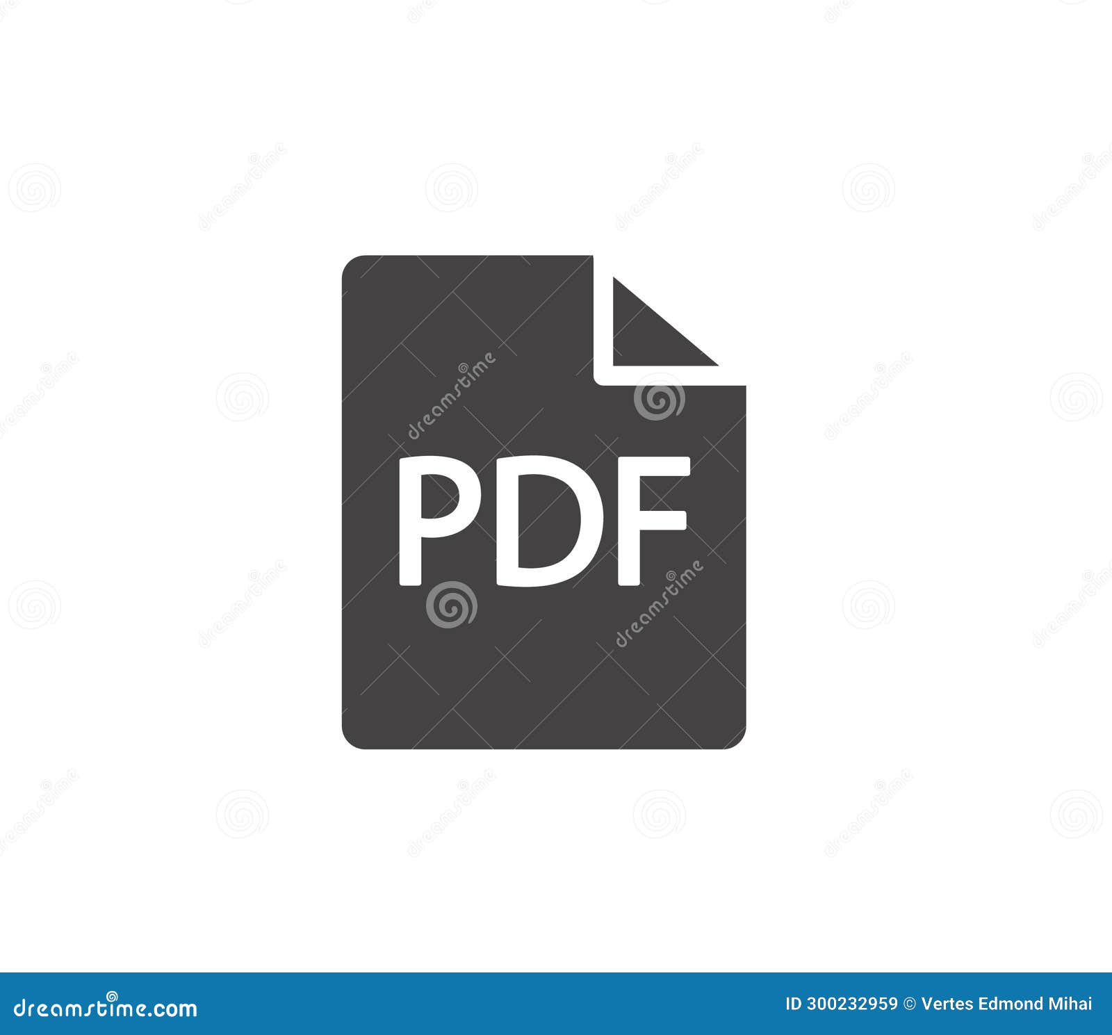 File PDF icon vector stock illustration. Illustration of print - 300232959