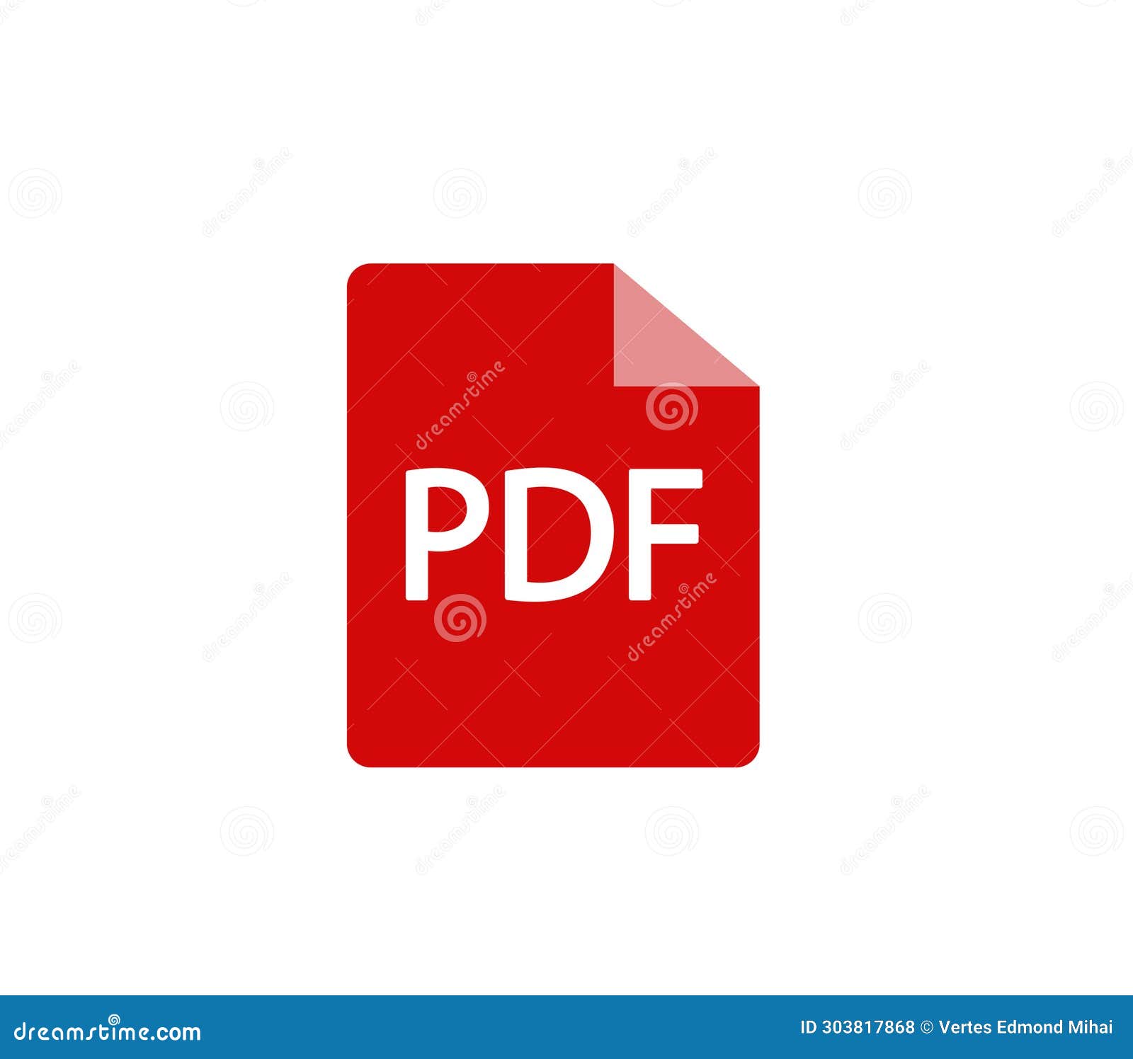File PDF icon vector stock illustration. Illustration of file - 303817868