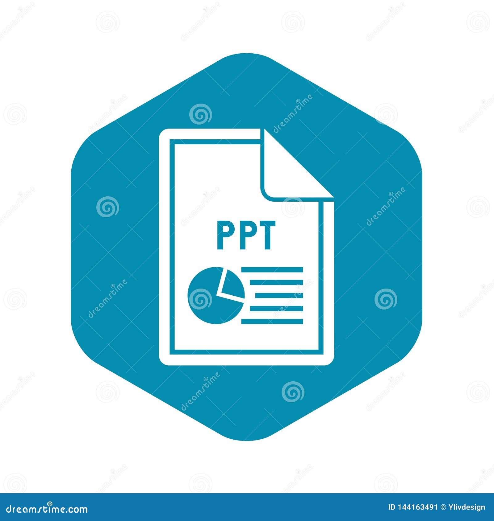 File PPT Icon, Simple Style Stock Vector - Illustration of isolated ...