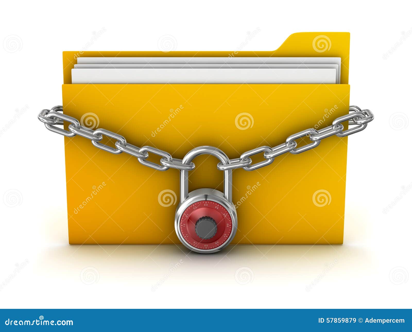File Protection stock illustration. Illustration of document - 57859879