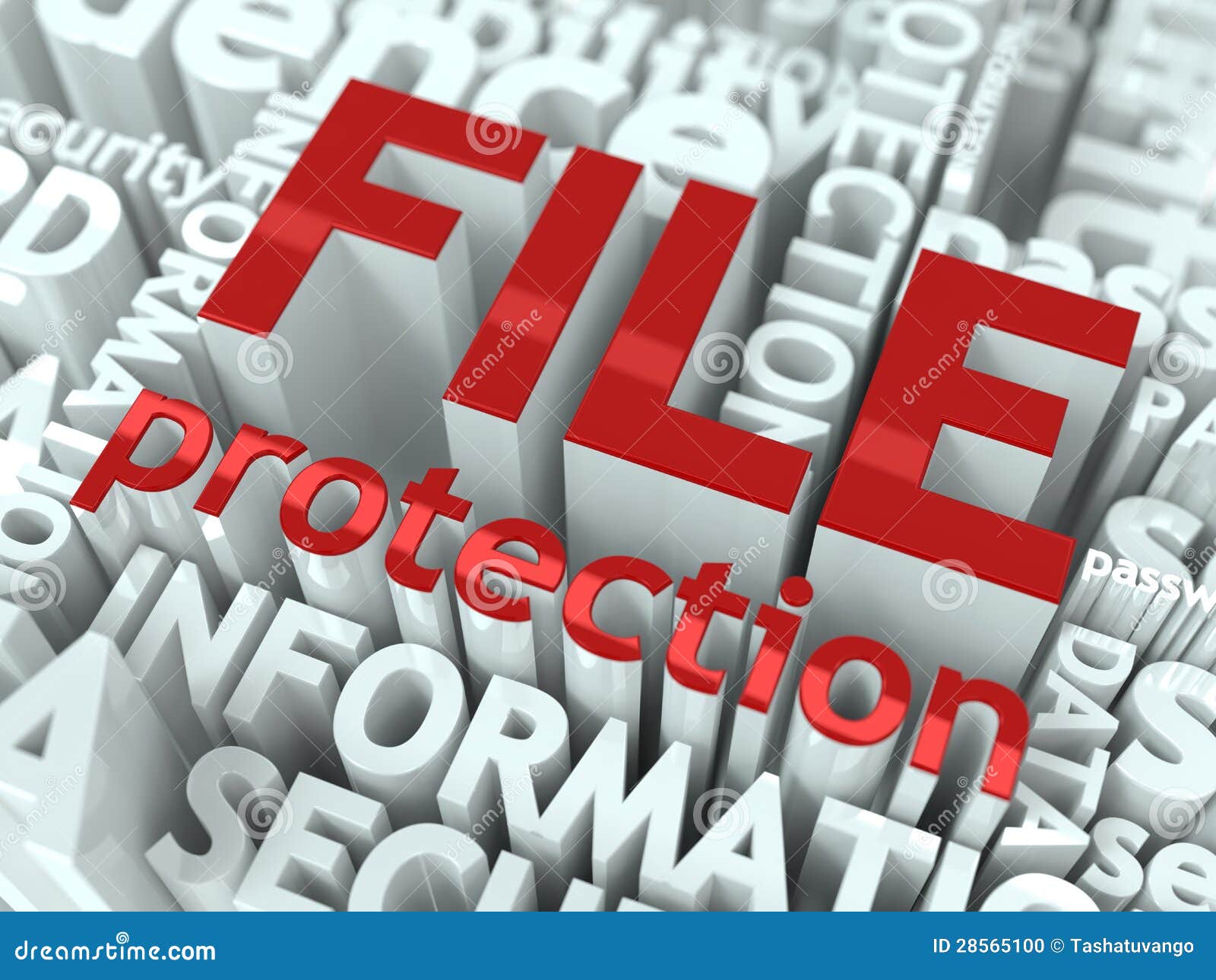 File Protection Concept. stock illustration. Illustration of electronic ...