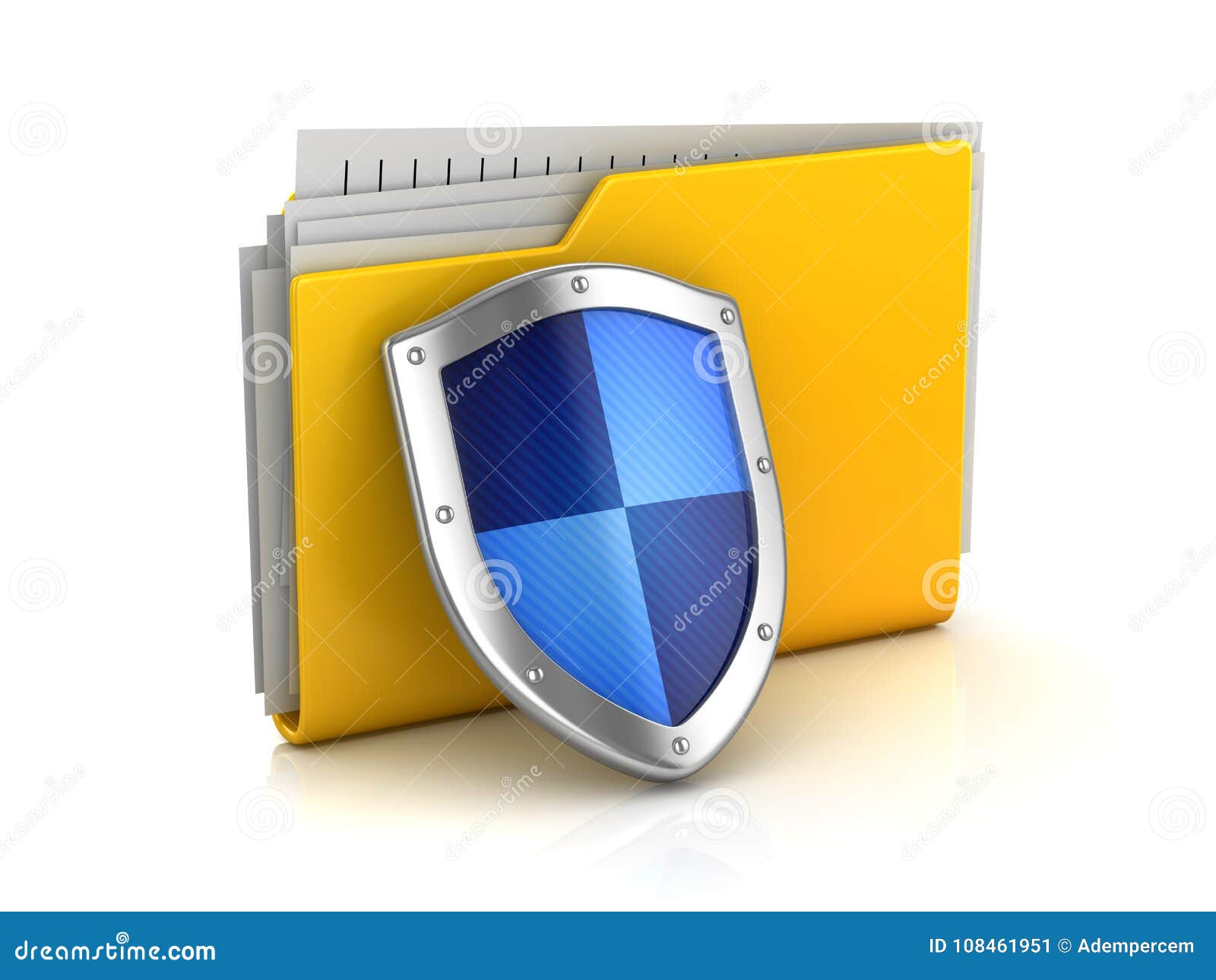 File Protection Concept stock illustration. Illustration of information ...