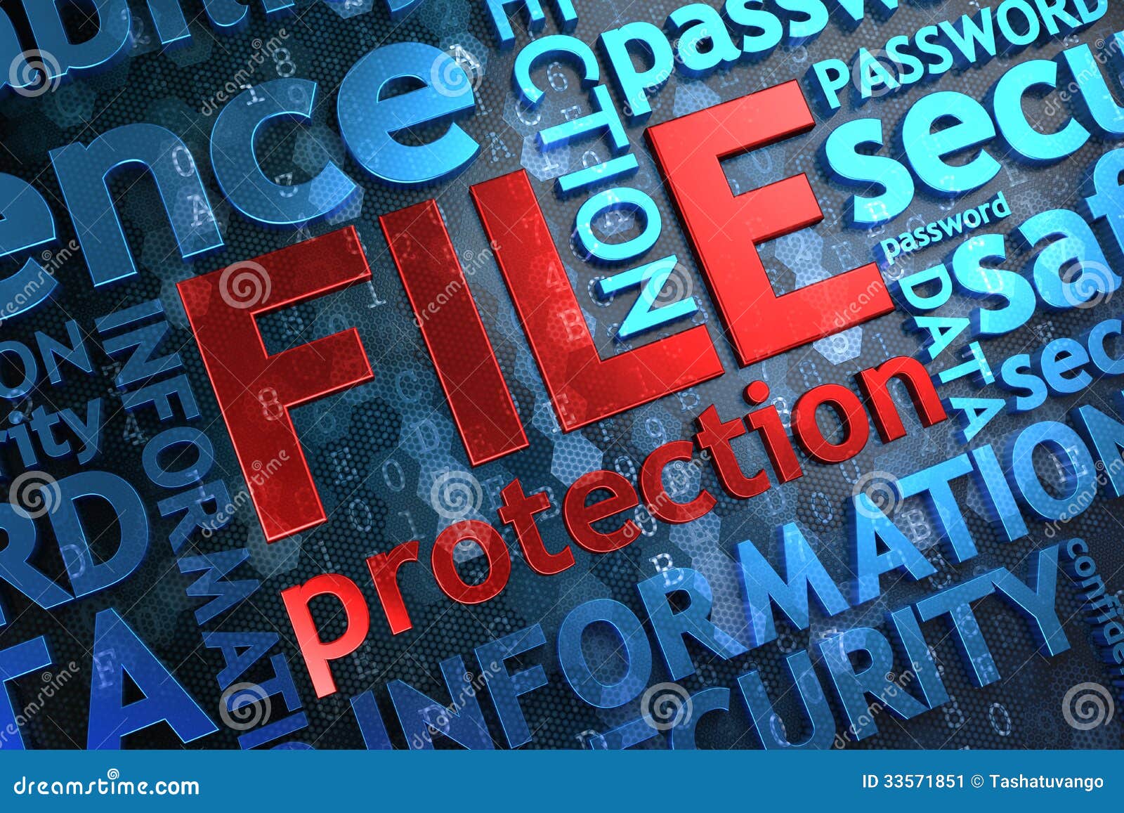 File Protection. Wordcloud Concept. Stock Illustration - Illustration ...