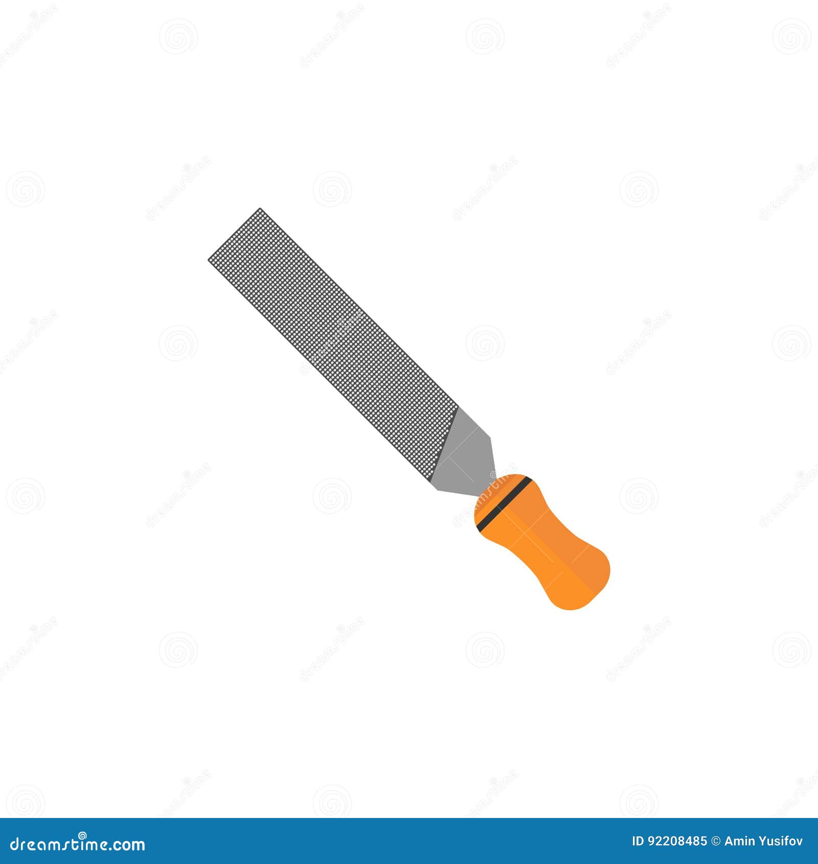 File and Rasp Flat Icon, Build Repair Elements Stock Vector ...