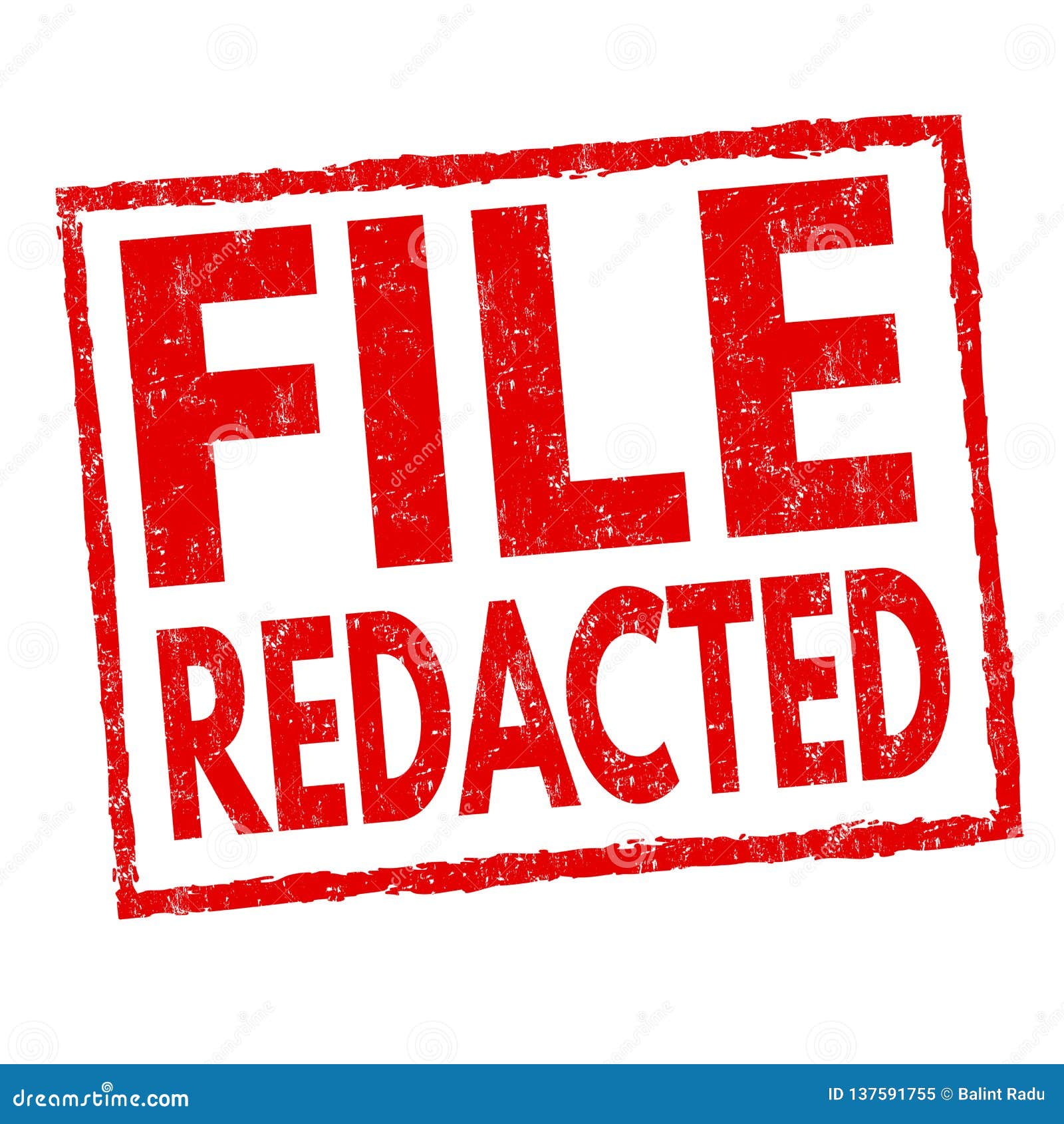 File Redacted Sign or Stamp Stock Vector - Illustration of memo, rubber ...