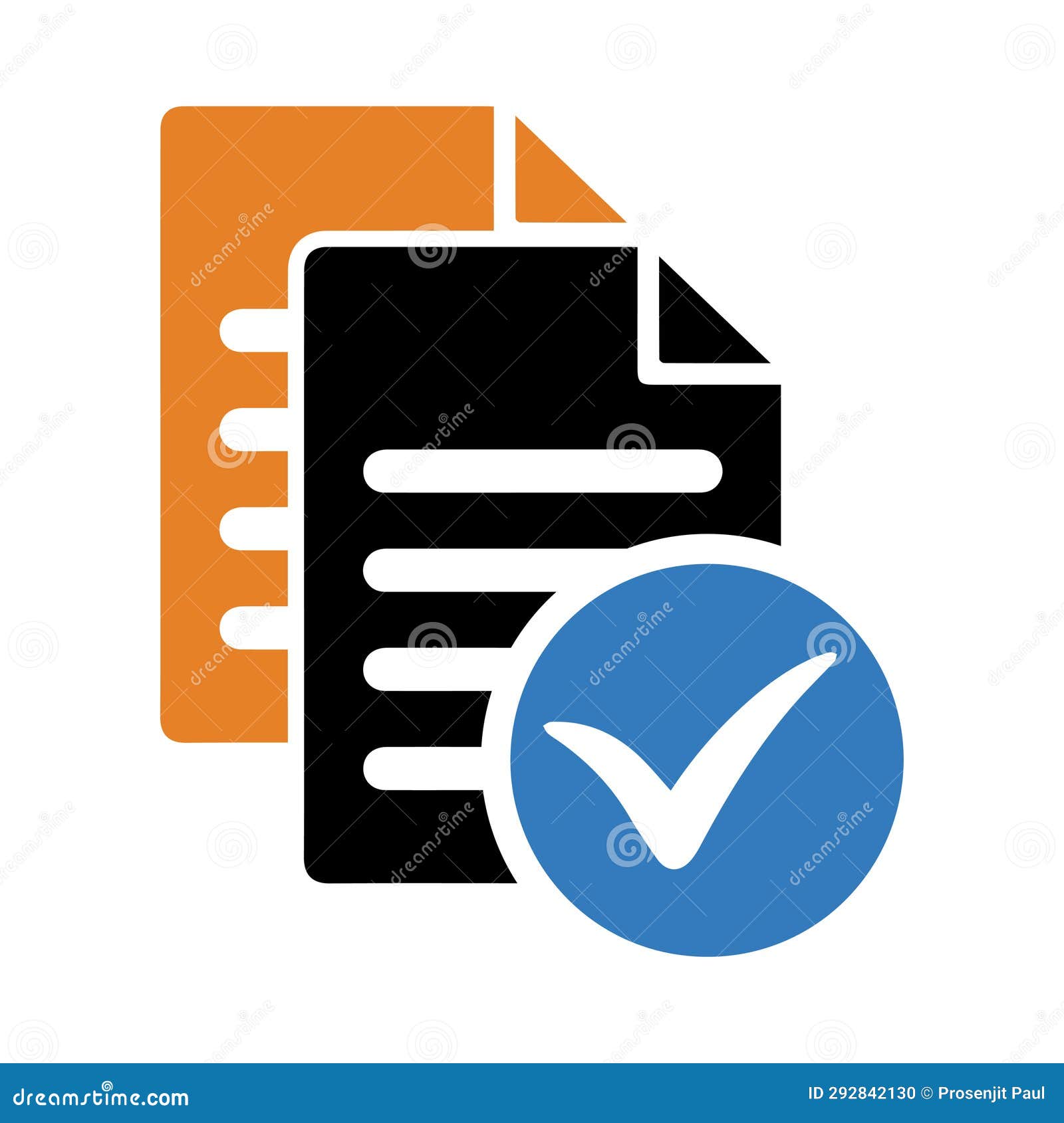 File, Report, Invoice, Card, Checklist Line Icon With 5 Steps ... File, Report, Invoice, Card, Checklist Line Icon With 5 Steps ...