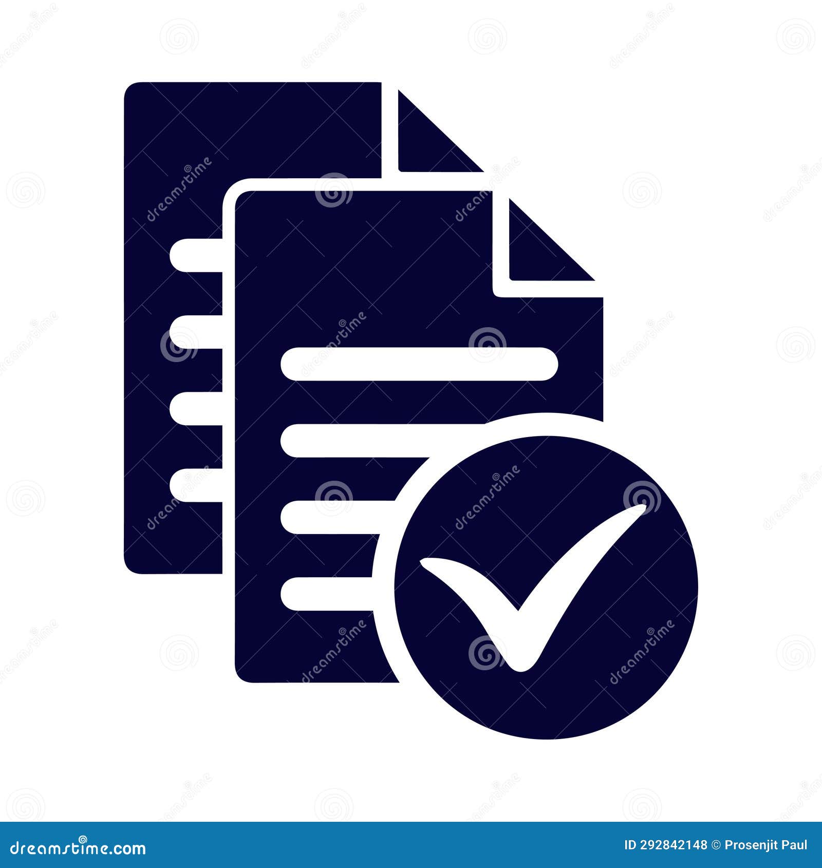 File, Report, Check Mark, Tick, File Checking Icon Stock Vector ...