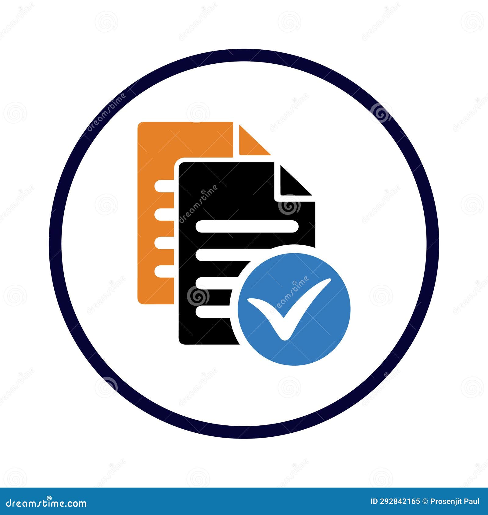 File, Report, Check Mark, Tick, File Checking Icon Stock Vector ...