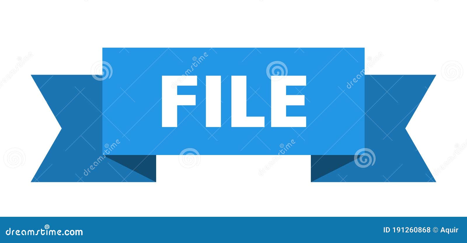 File ribbon. stock vector. Illustration of ribbon, isolated - 191260868
