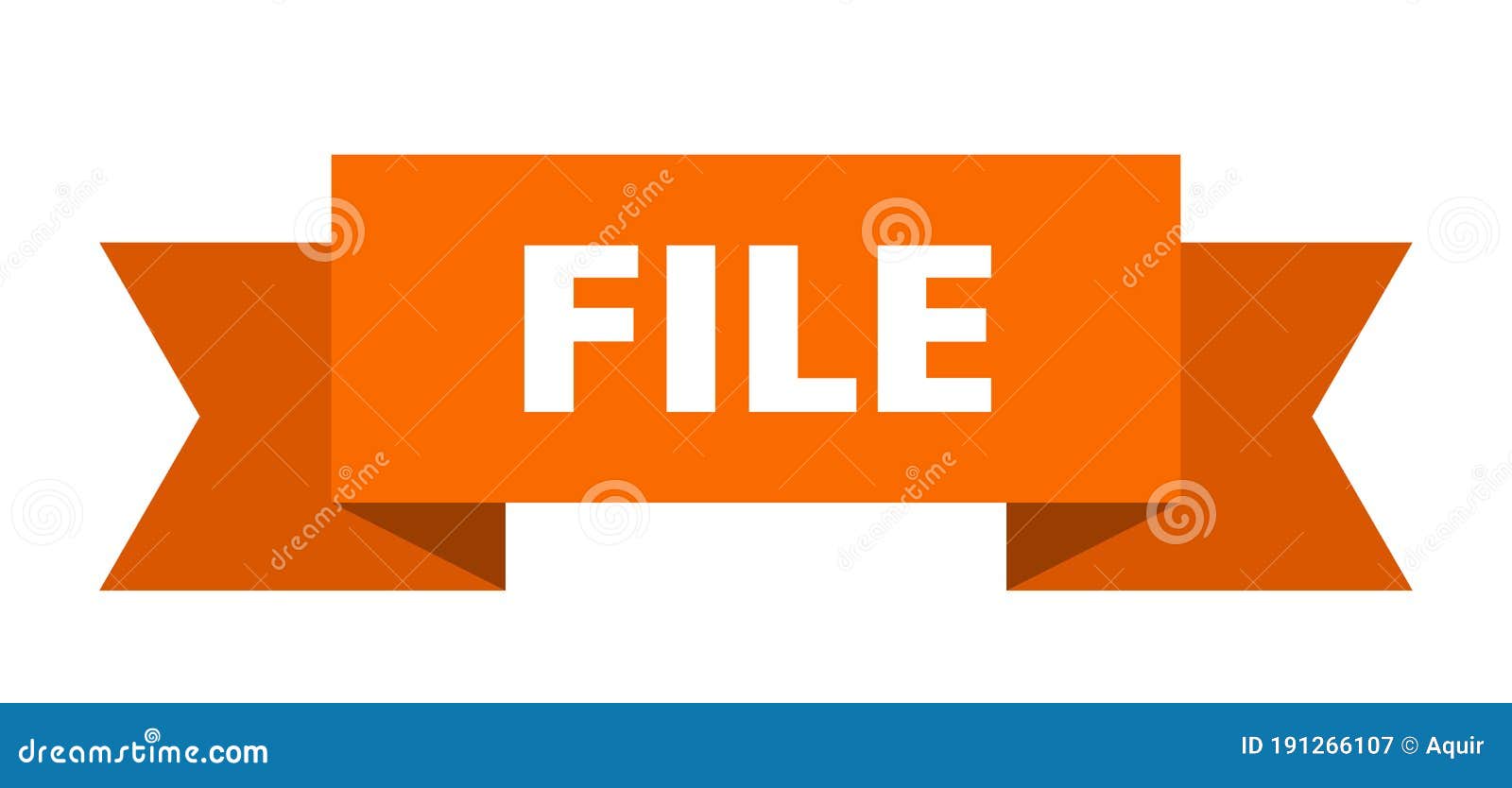 File ribbon. stock vector. Illustration of element, vignette - 191266107