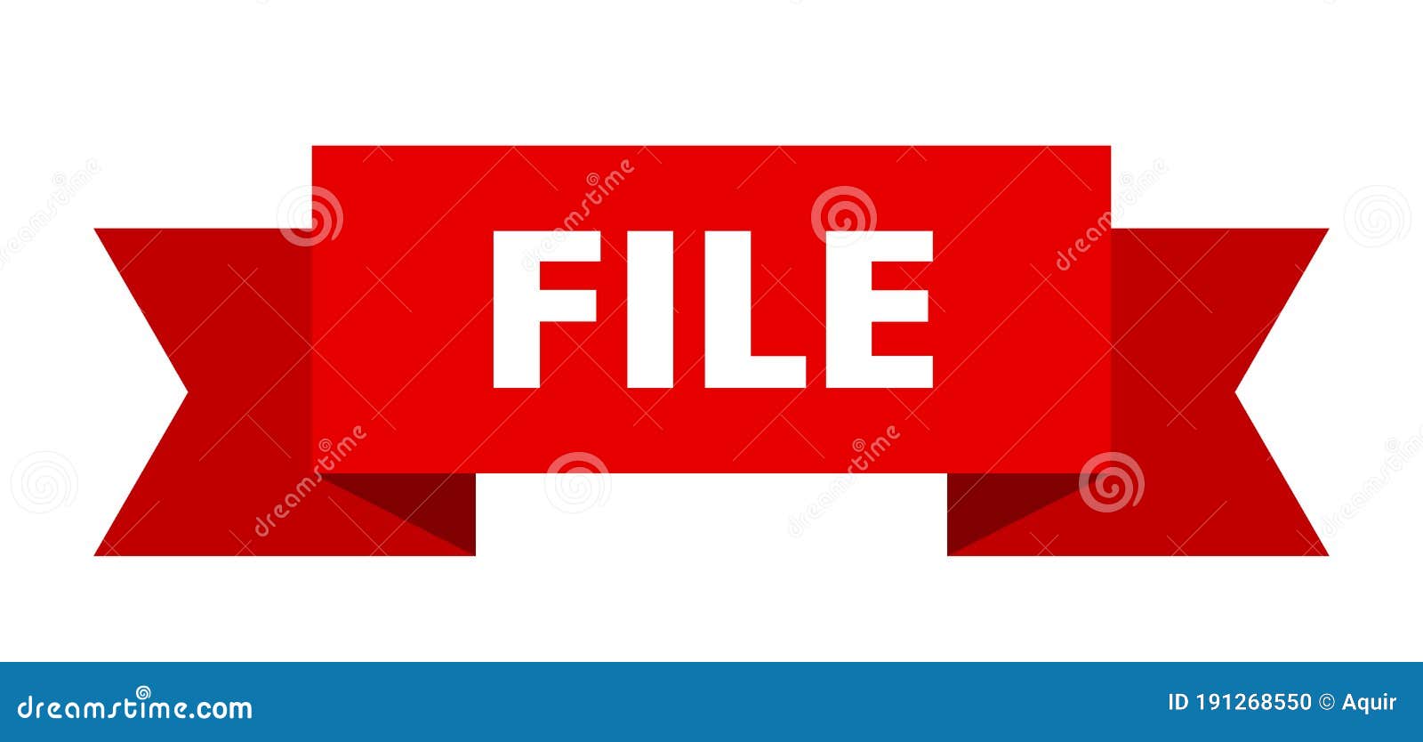 File ribbon. stock vector. Illustration of ribbon, sticker - 191268550
