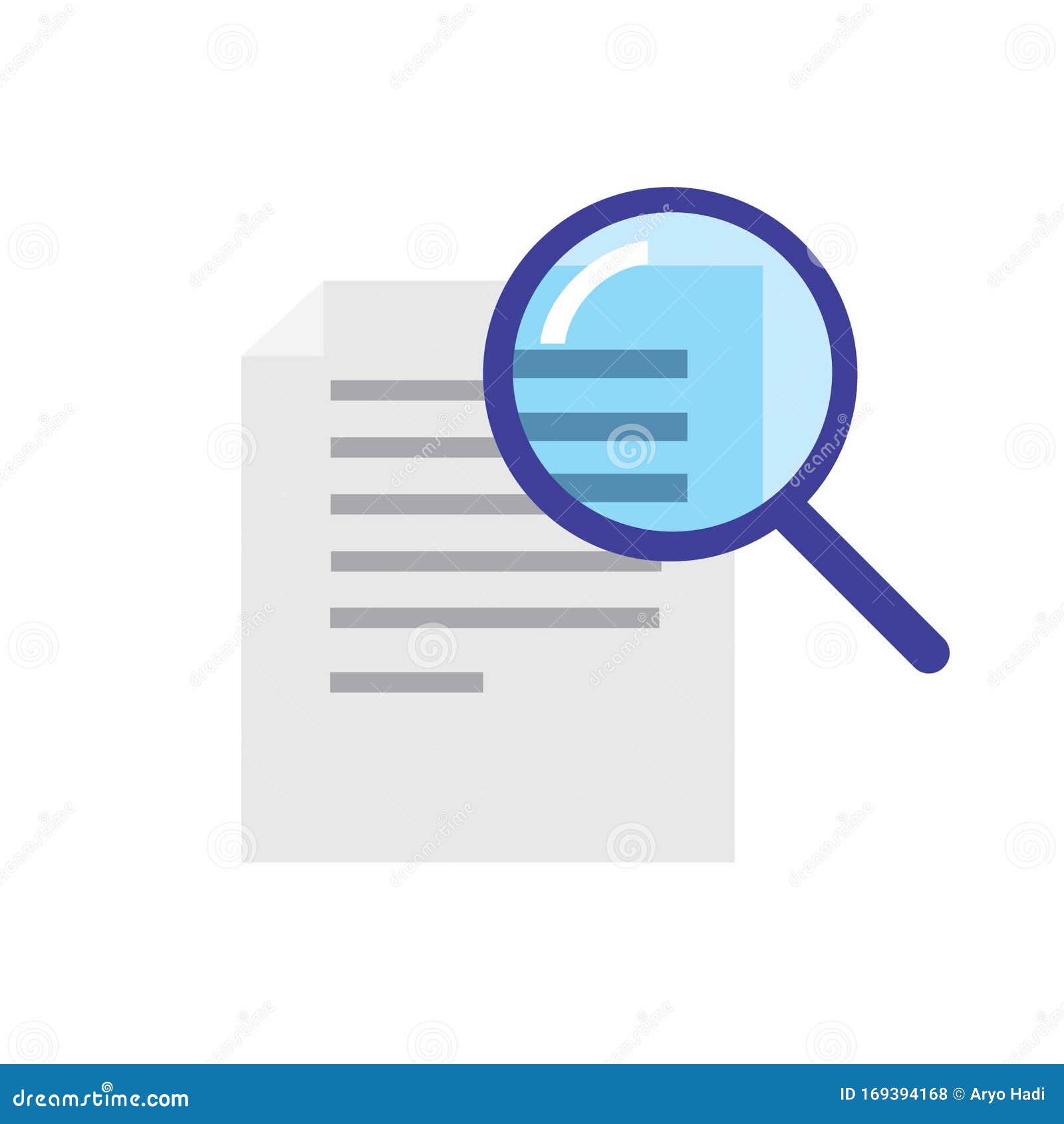 File Scan, Paper Zoom with Magnifier Simple Icon in Flat Illustration ... File Scan, Paper Zoom with Magnifier Simple Icon in Flat Illustration ...