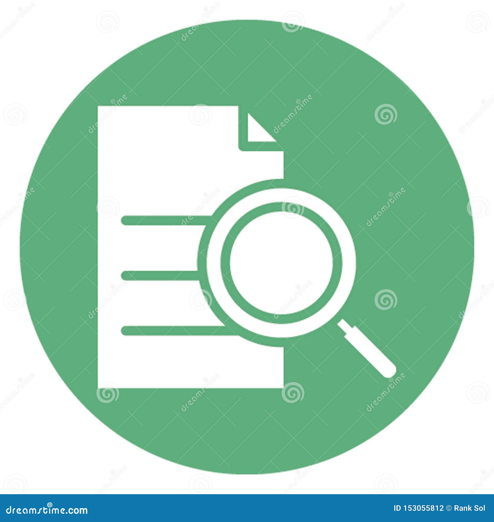 File Scanning Isolated Vector Icon Which Can Easily Modify Stock Vector ...