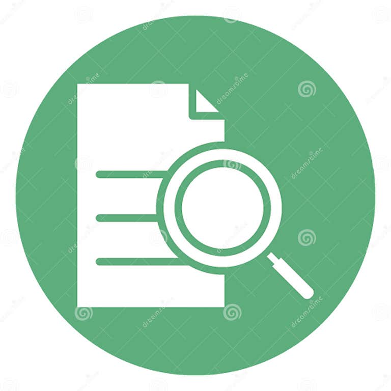 File Scanning Isolated Vector Icon Which Can Easily Modify Stock Vector ...