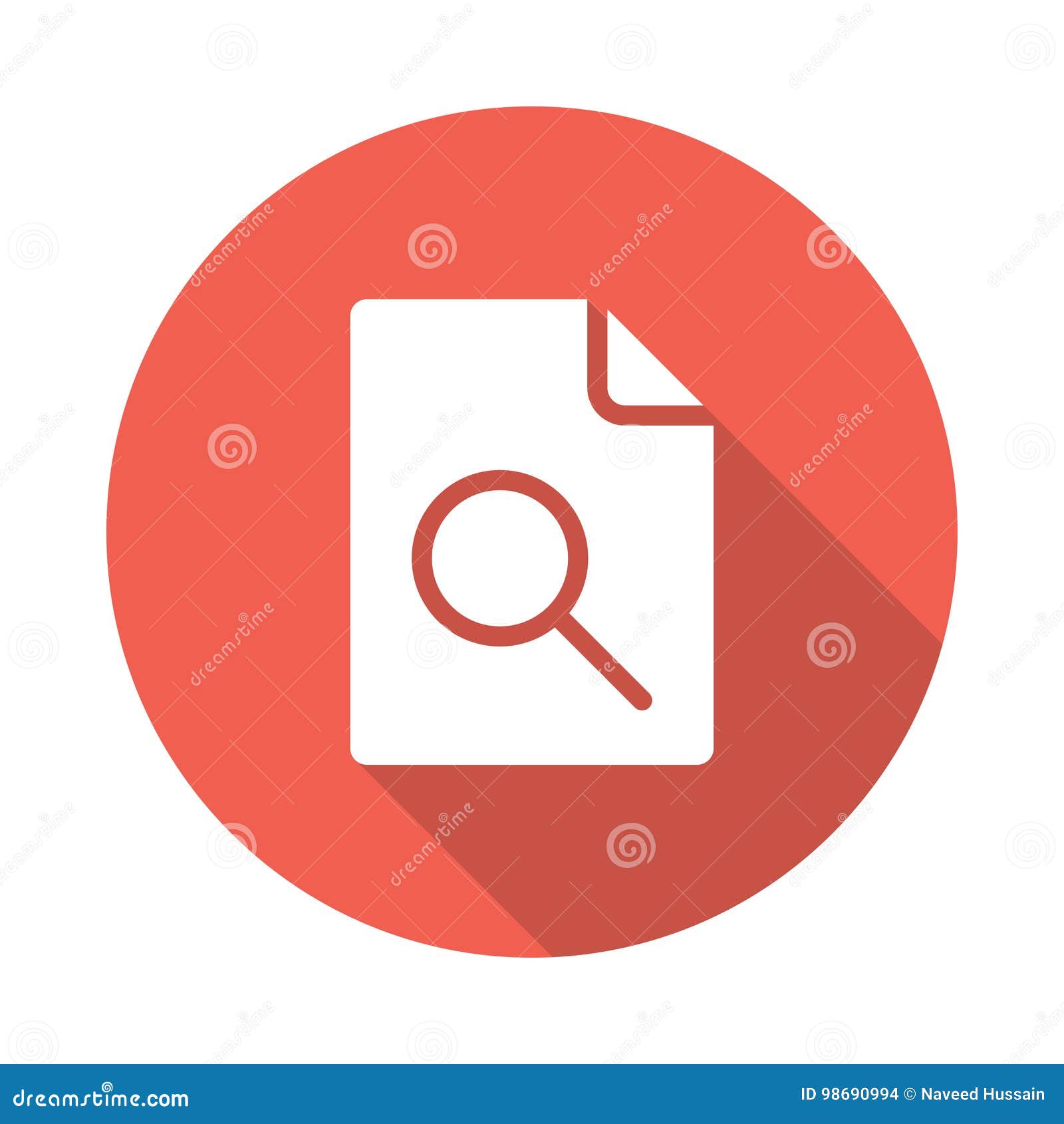 File Search Icon stock illustration. Illustration of magnifying - 98690994