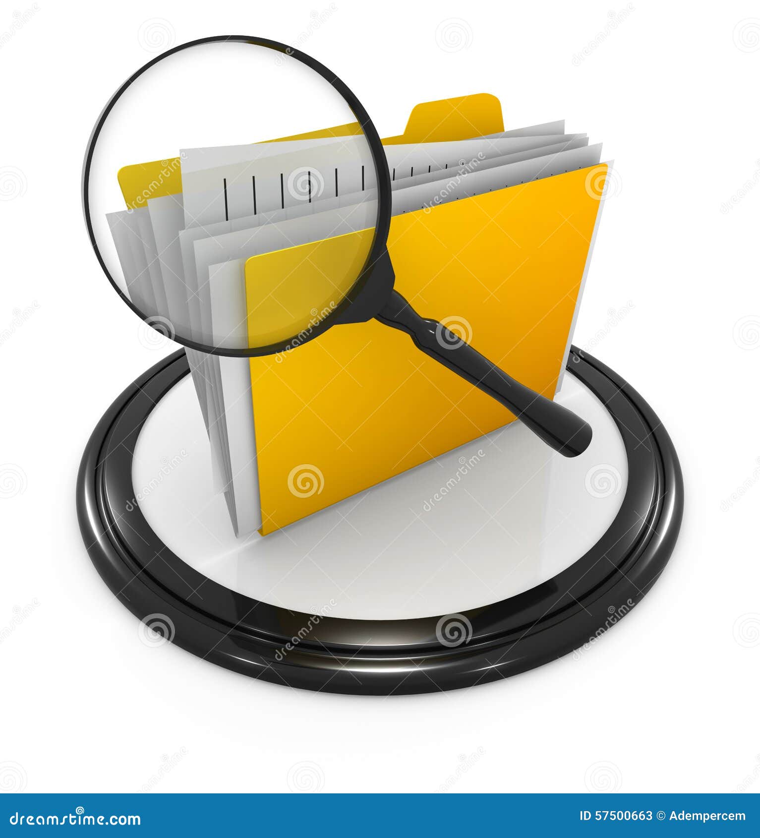 File searching icon stock illustration. Illustration of document - 57500663
