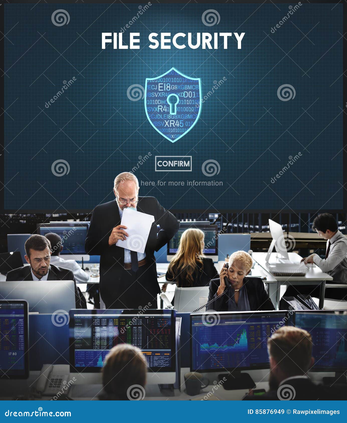 File Security Online Security Protection Concept Stock Image - Image of ...