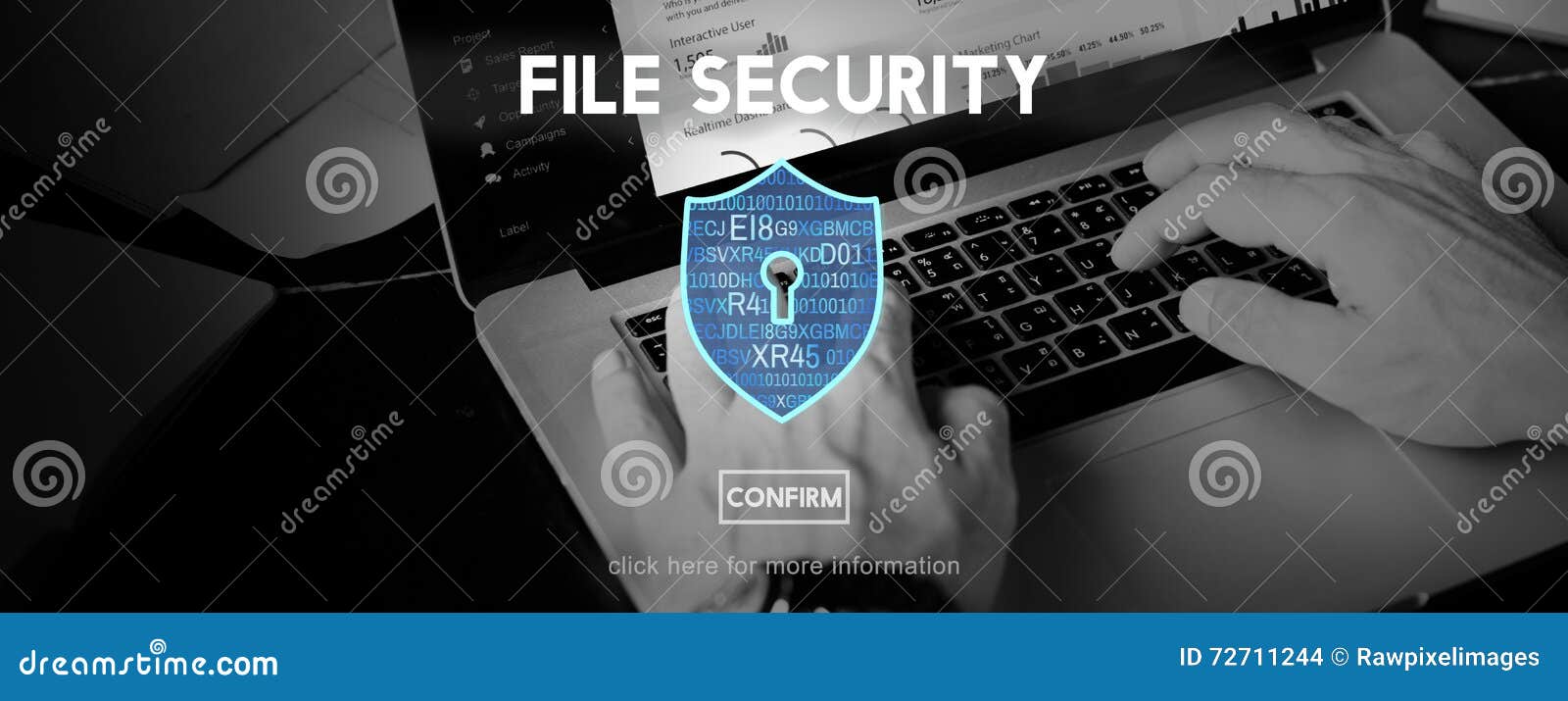 File Security Protection Privacy Interface Concept Stock Photo - Image ...