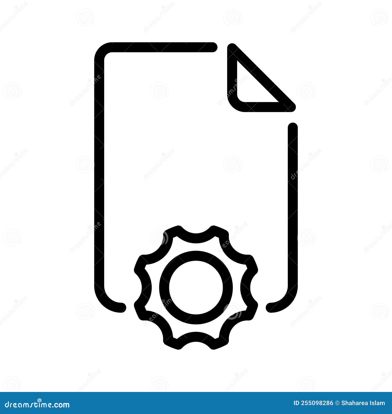 File setting icon stock vector. Illustration of configuration - 255098286