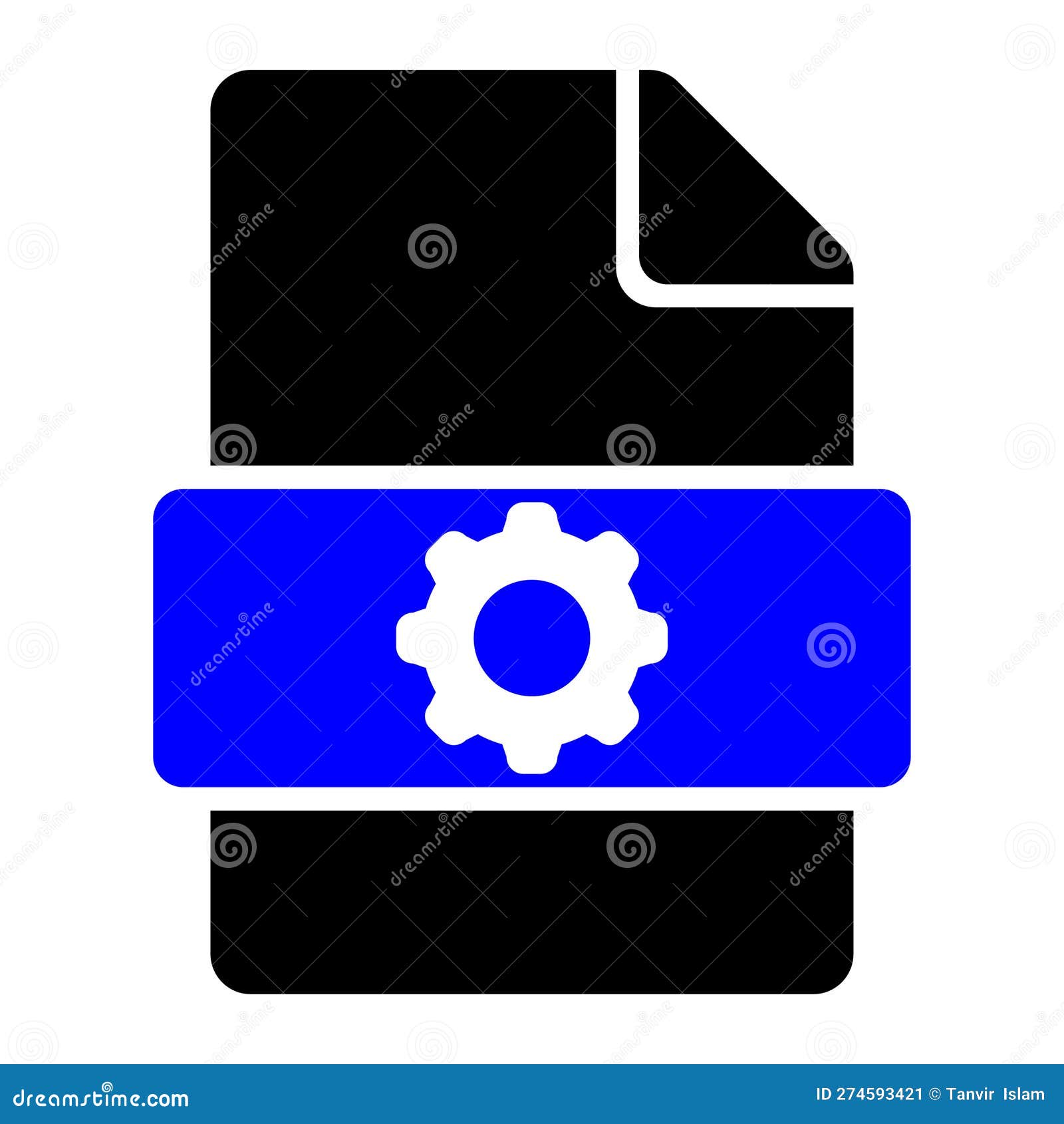 File Setting Icon stock vector. Illustration of page - 274593421