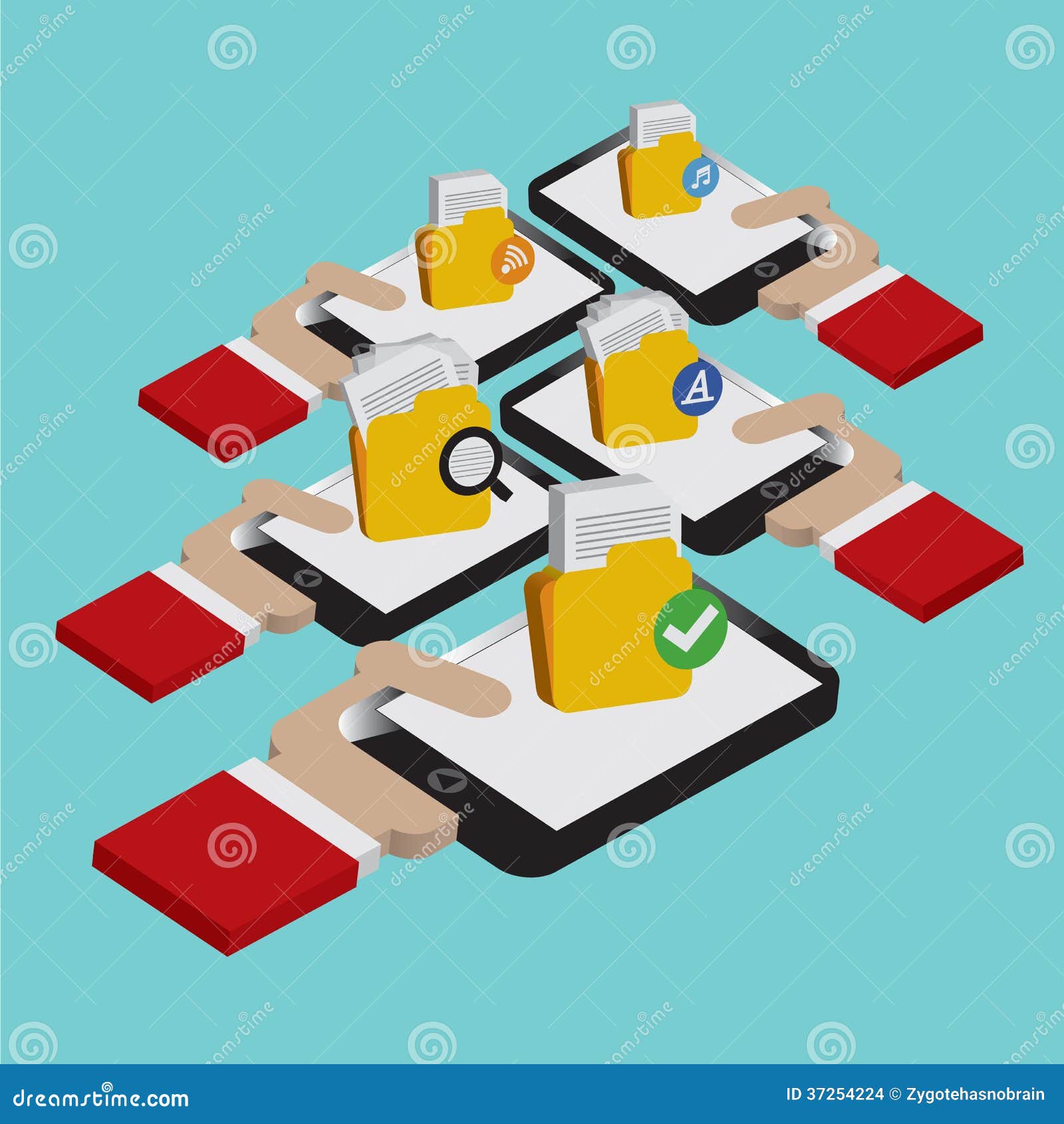 File Sharing Vector Icon Isolated On Transparent Background, Lin ...