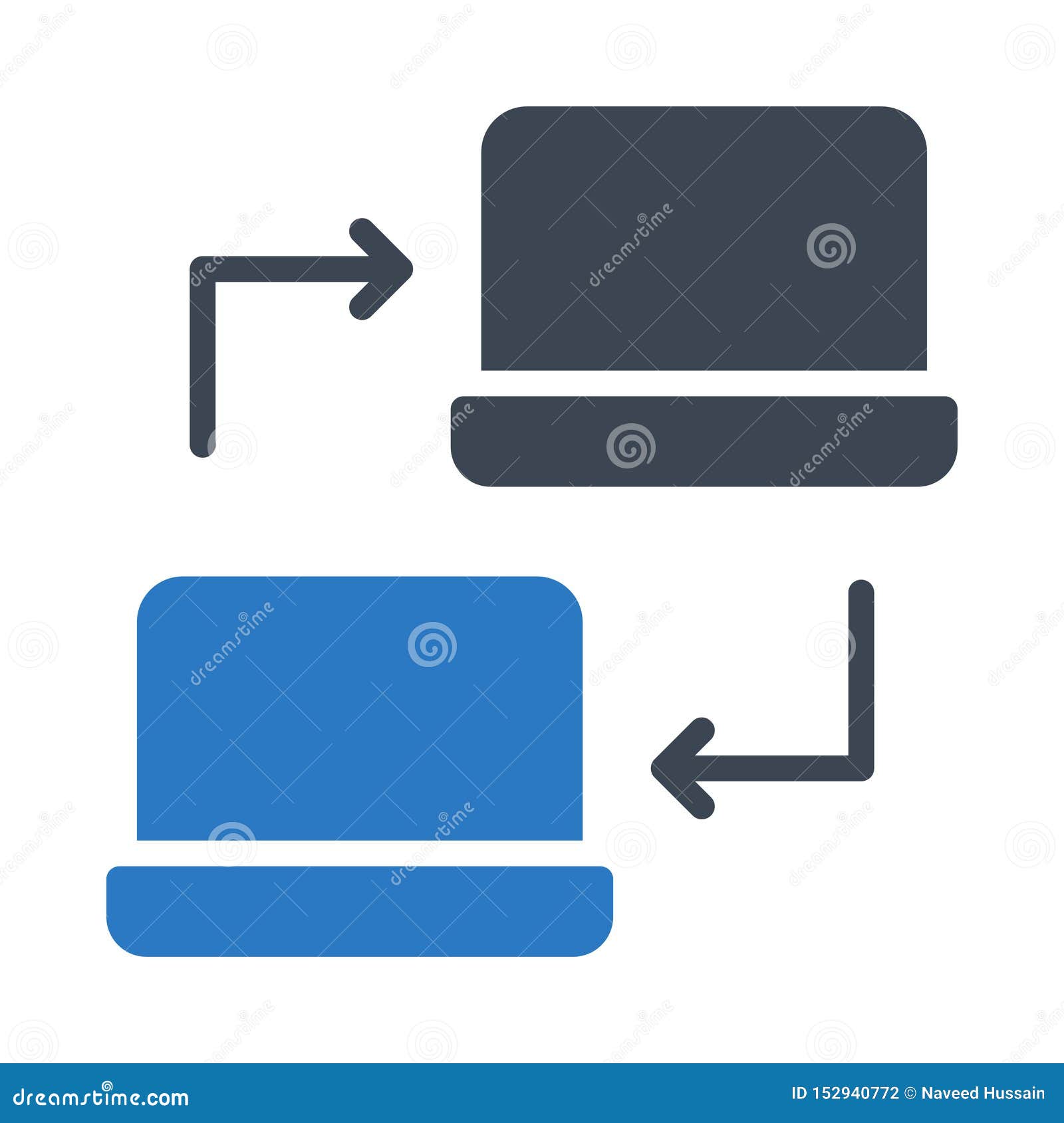 File Sharing Glyph Colour Vector Icon Stock Vector - Illustration of ...