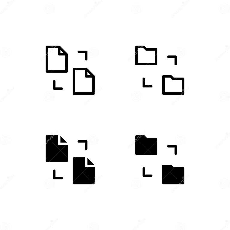 File Sharing Icon Logo Vector Symbol. Folder Sharing Icon Isolated on ...