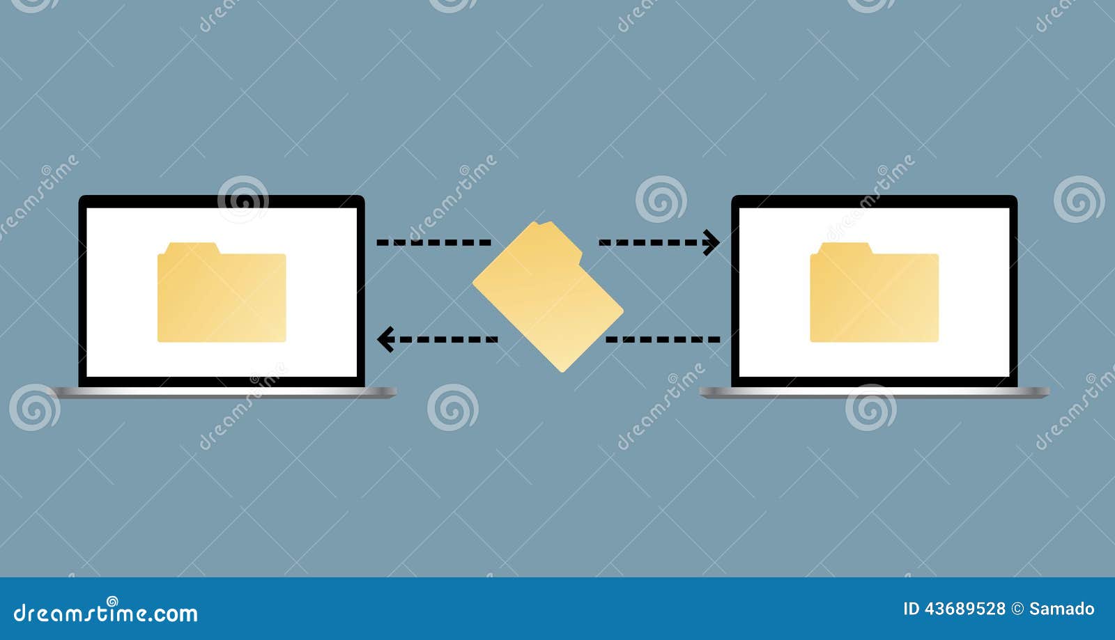 File sharing stock vector. Illustration of upload, data - 43689528