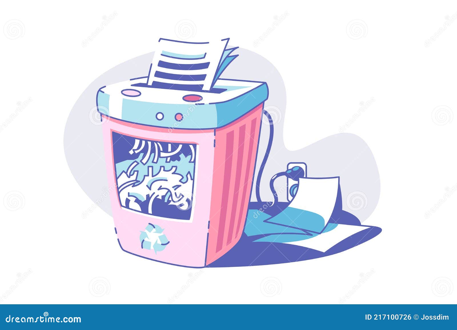 File shredder device stock vector. Illustration of shredder - 217100726