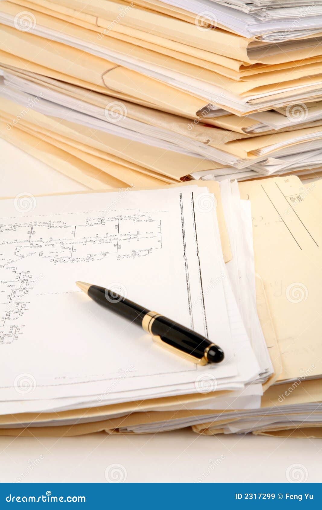 File Stack stock image. Image of tall, folder, background - 2317299