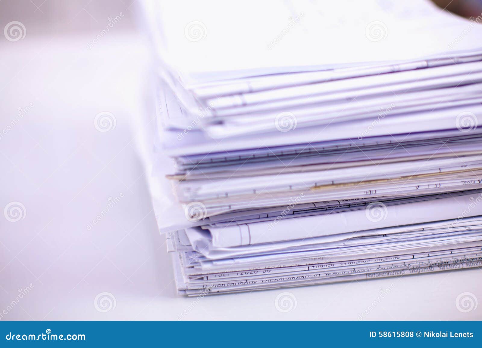 File Stack, File Folder with White Background Stock Photo - Image of ...