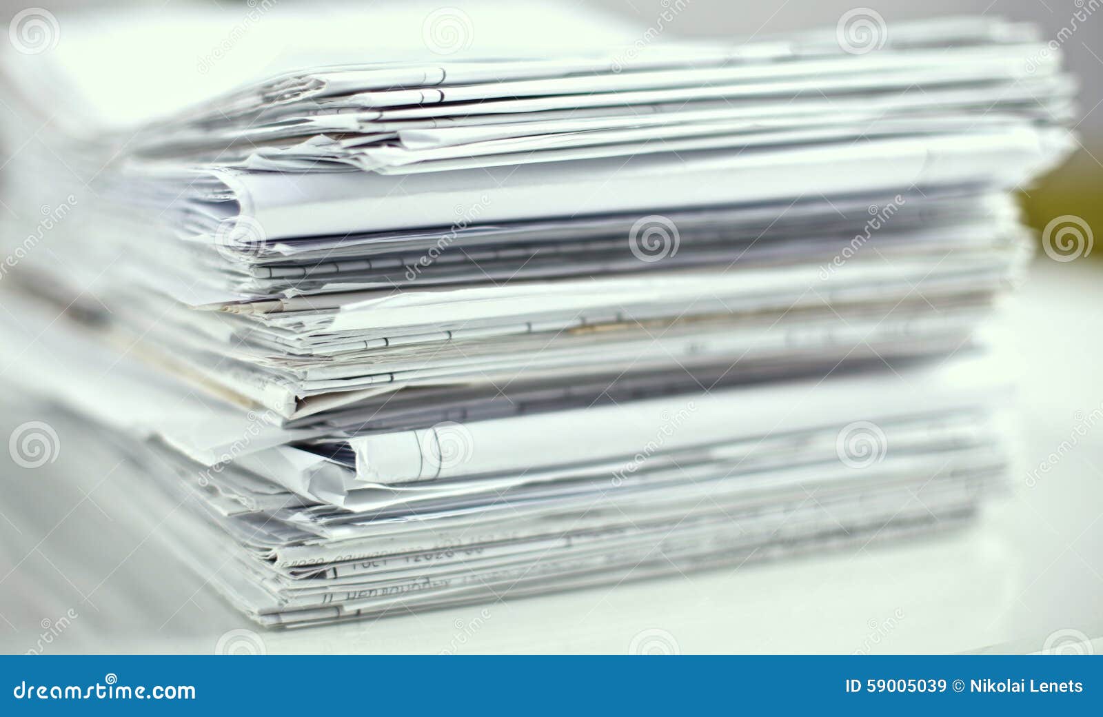 File Stack, File Folder with White Background Stock Image - Image of ...