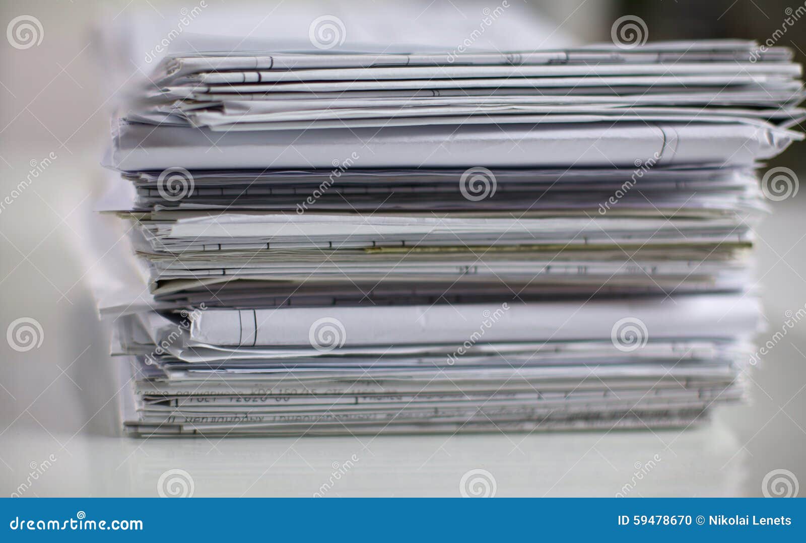 File Stack, File Folder with White Background Stock Photo - Image of ...