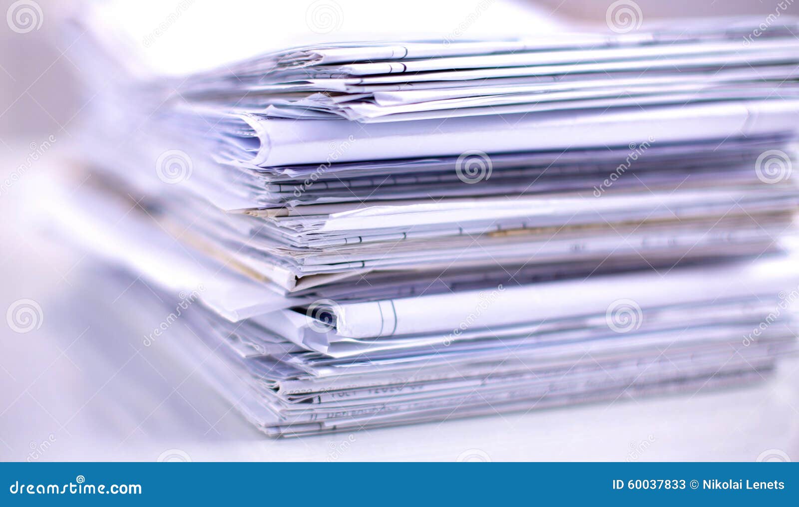 File Stack, File Folder with White Background Stock Image - Image of ...